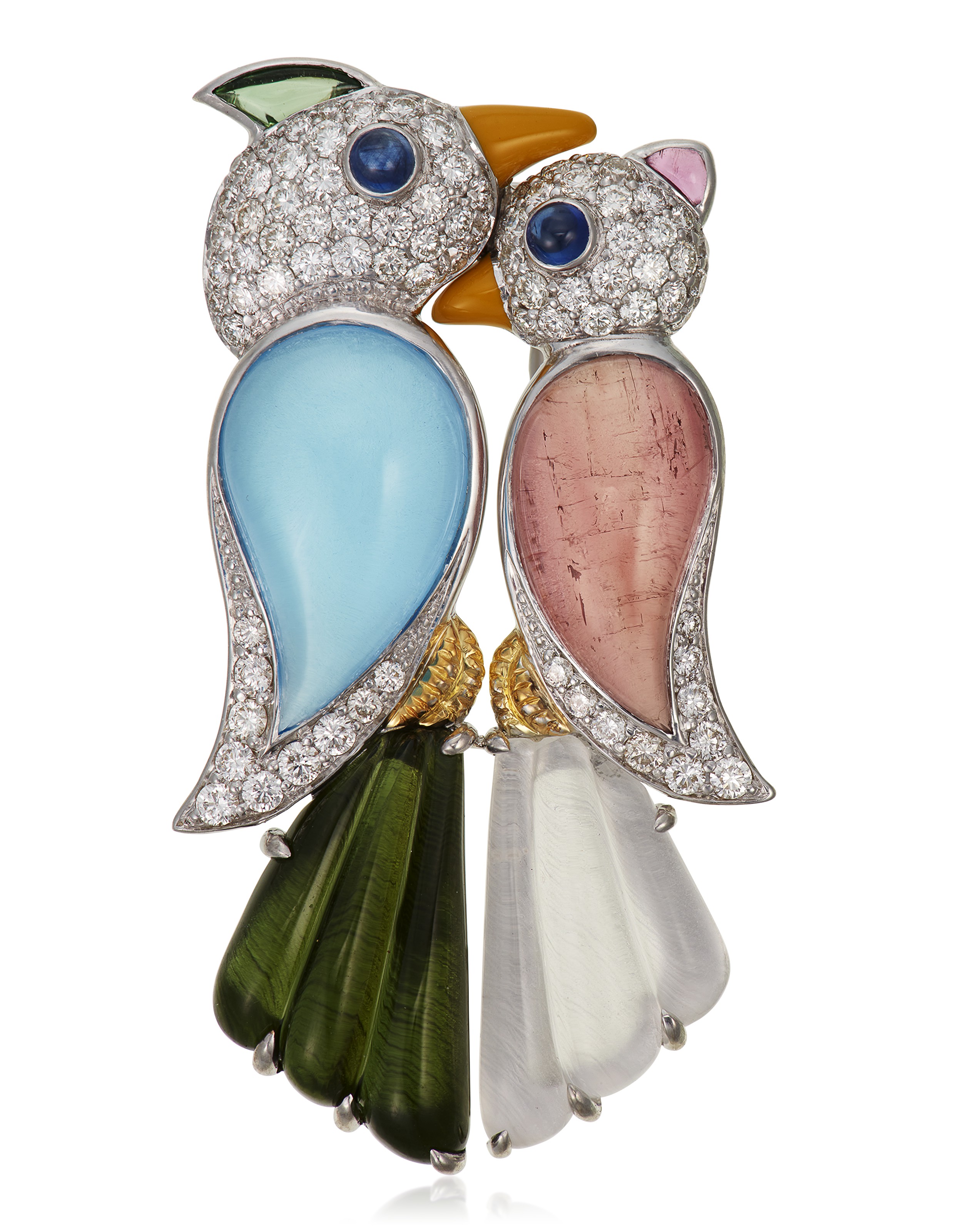 MICHELE DELLA VALLE MULTI-GEM AND DIAMOND BIRD BROOCH, | Christie’s