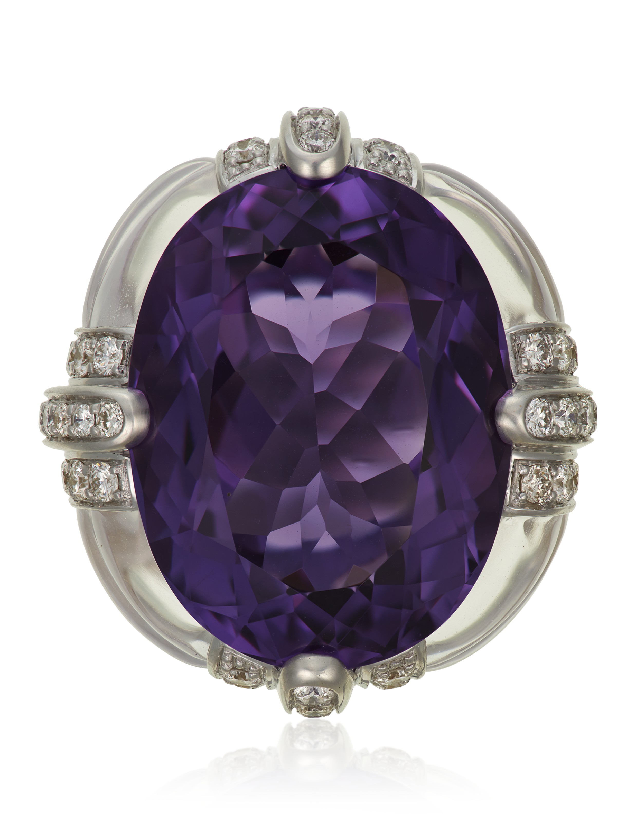 MICHELE DELLA VALLE AMETHYST, ROCK CRYSTAL AND DIAMOND RING, | Christie’s
