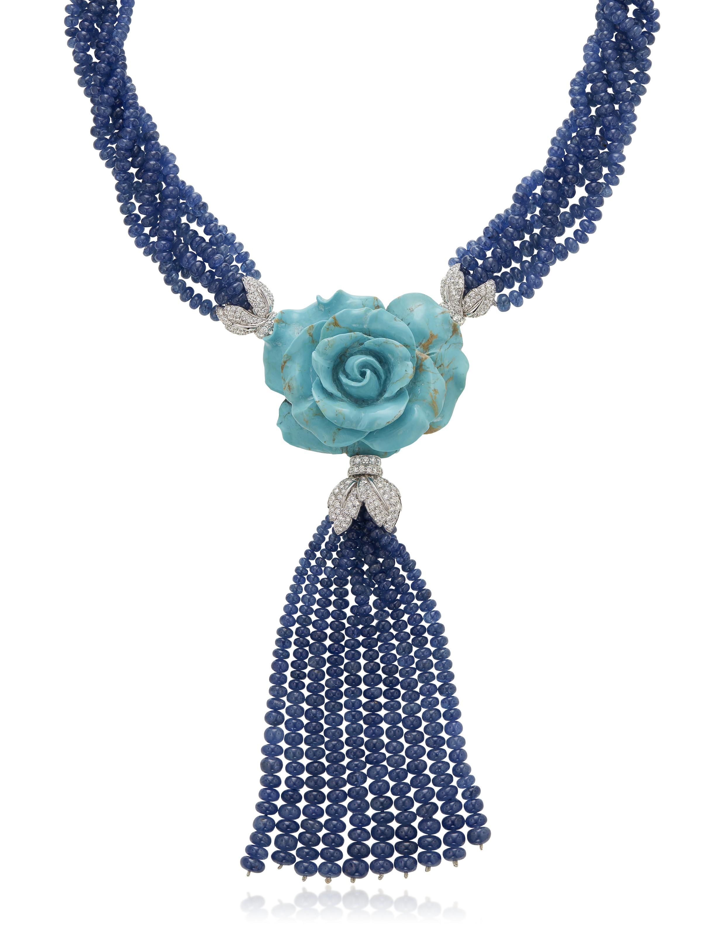 MICHELE DELLA VALLE TURQUOISE, SAPPHIRE AND DIAMOND NECKLACE, | Christie’s