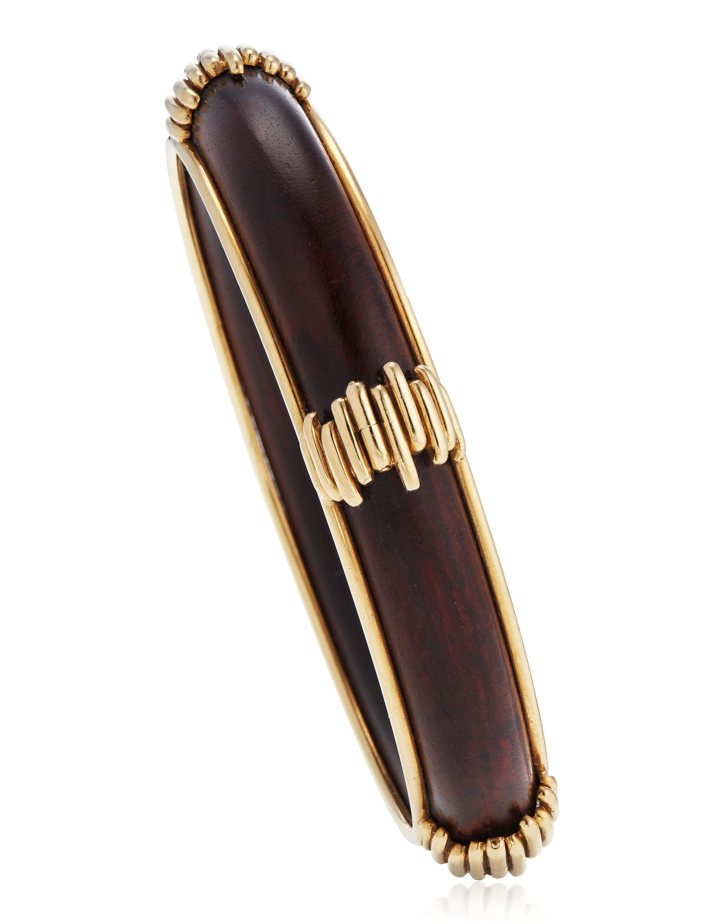 VAN CLEEF & ARPELS WOOD AND GOLD BANGLE BRACELET, | Christie’s