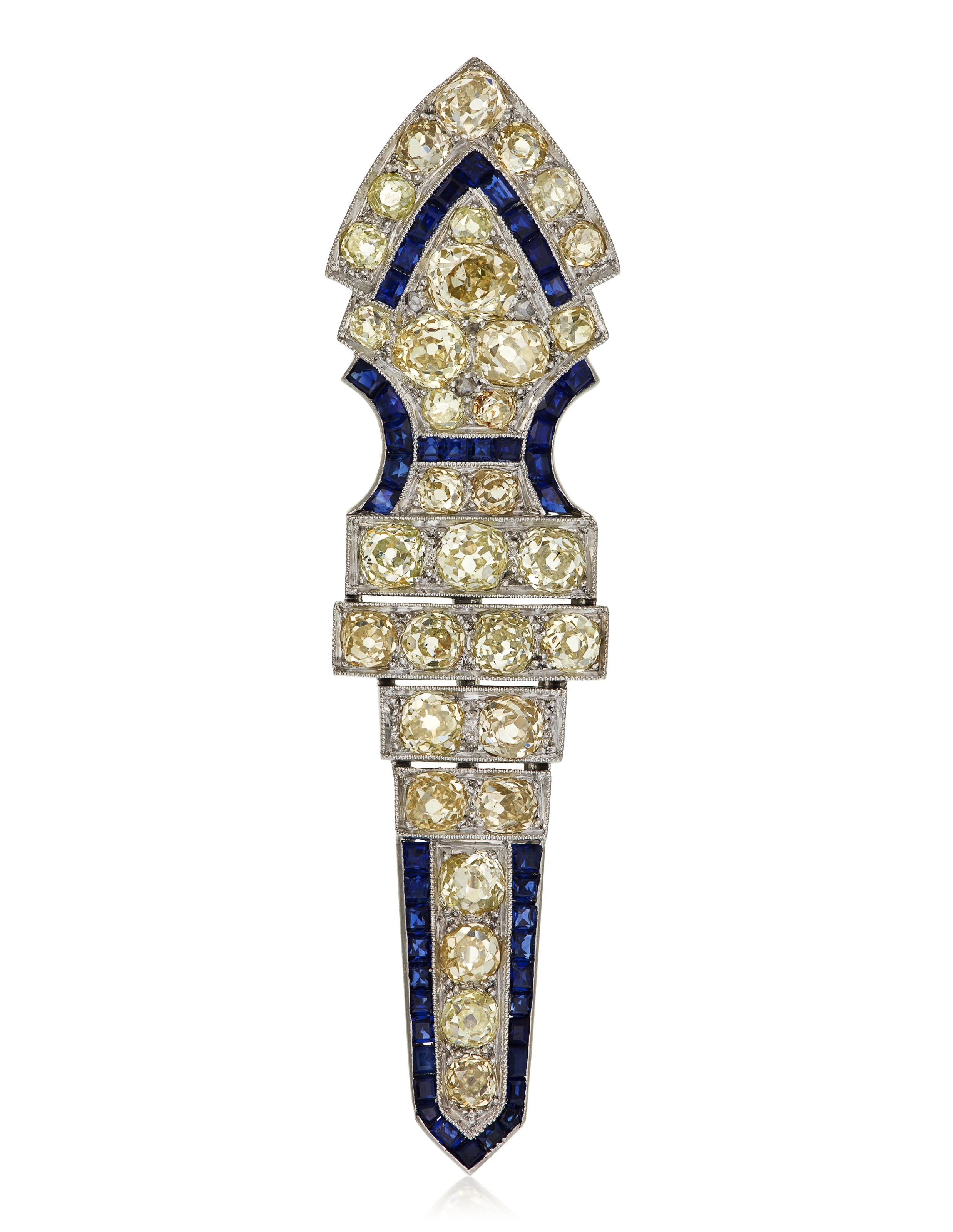 CHAUMET ART DECO DIAMOND AND SAPPHIRE BROOCH, | Christie’s