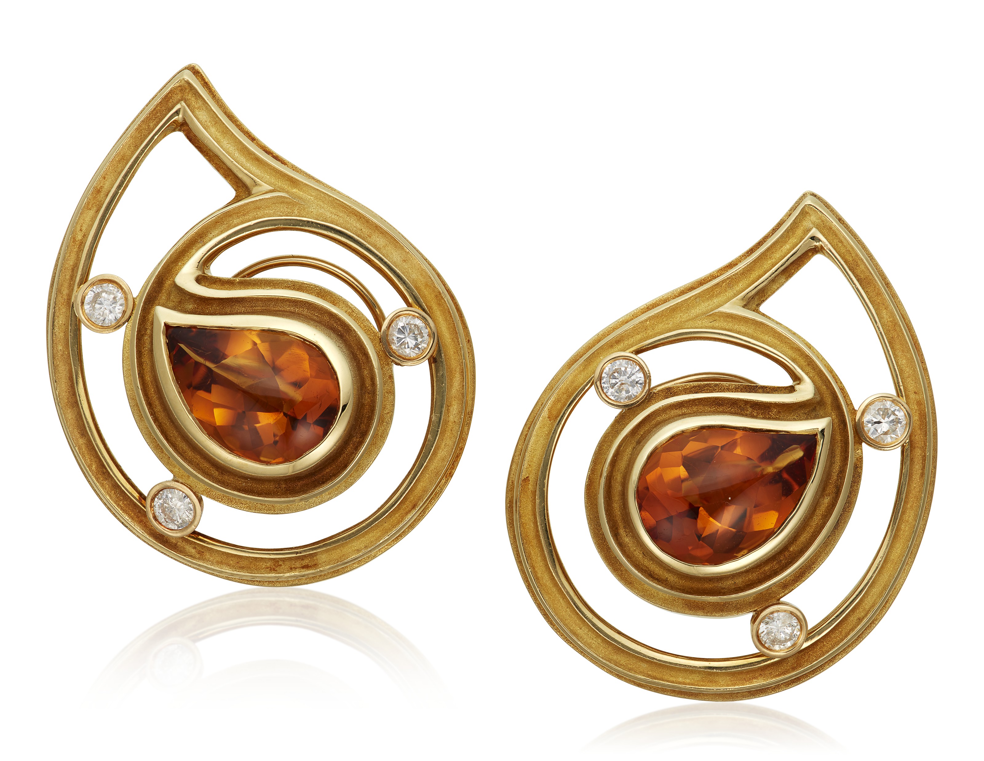 CHRISTOPHER WALLING CITRINE AND DIAMOND EARRINGS, | Christie’s