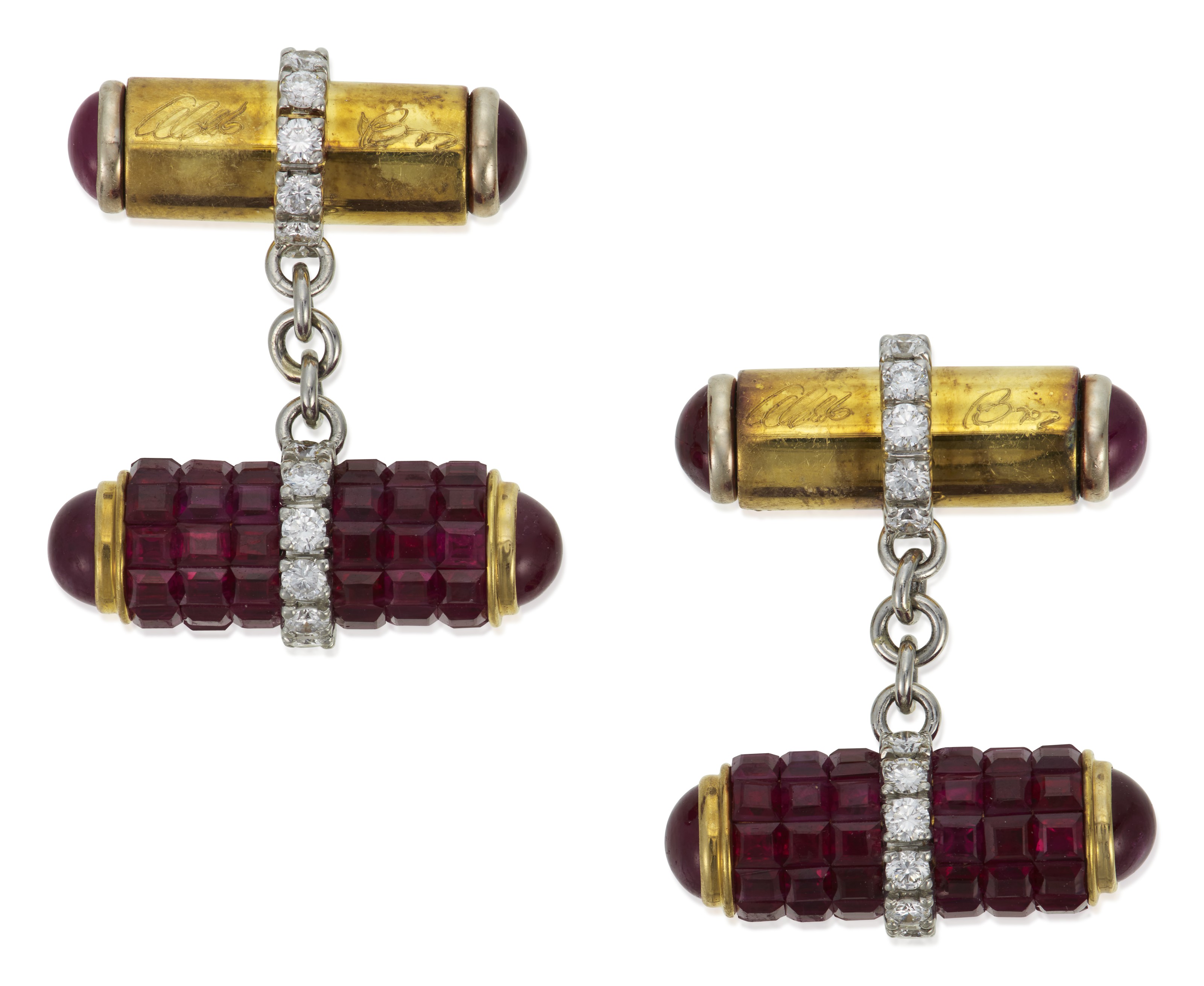 ALETTO BROTHERS RUBY AND DIAMOND CUFFLINKS, | Christie’s