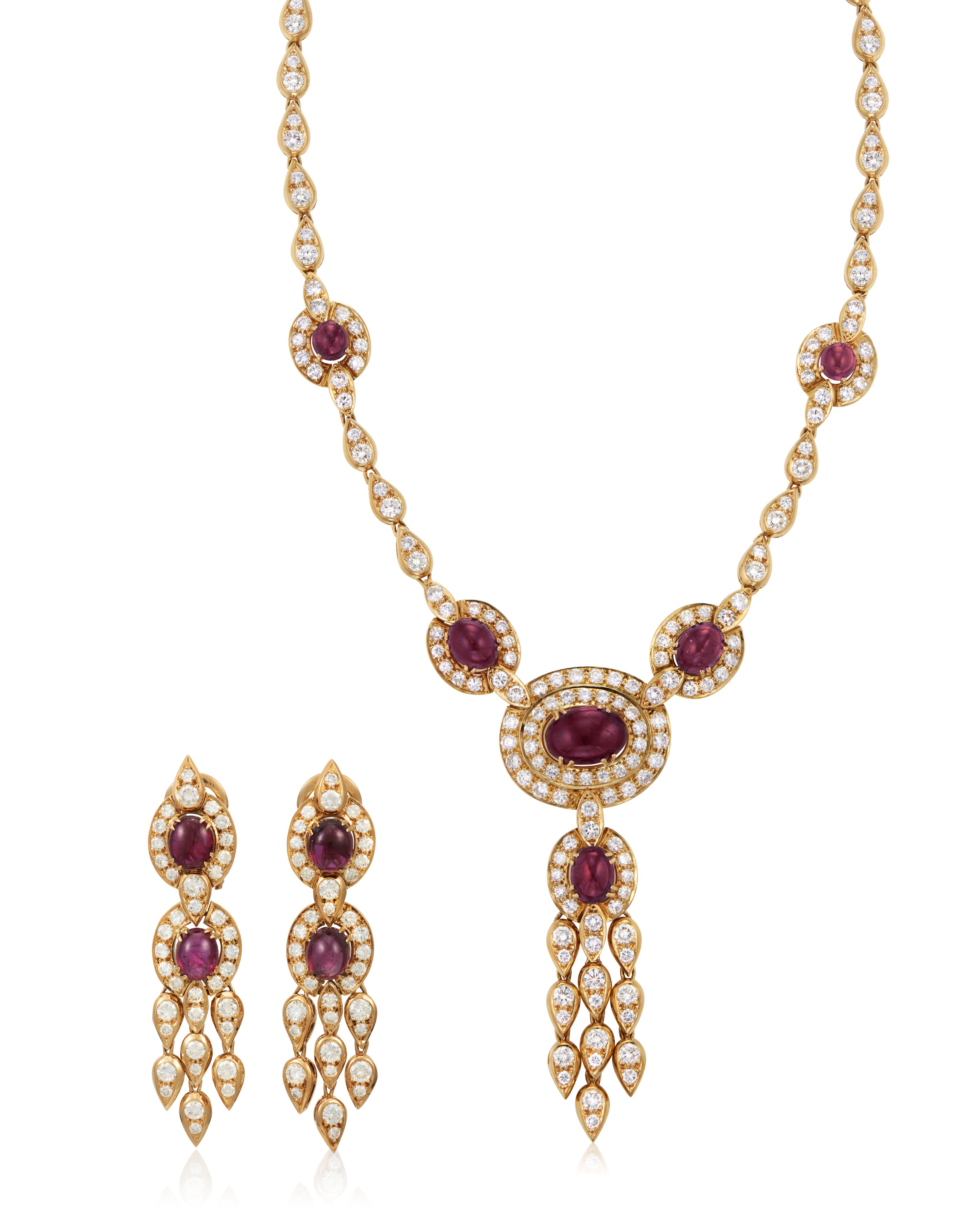GRAFF SET OF DIAMOND AND RUBY JEWELRY, | Christie’s