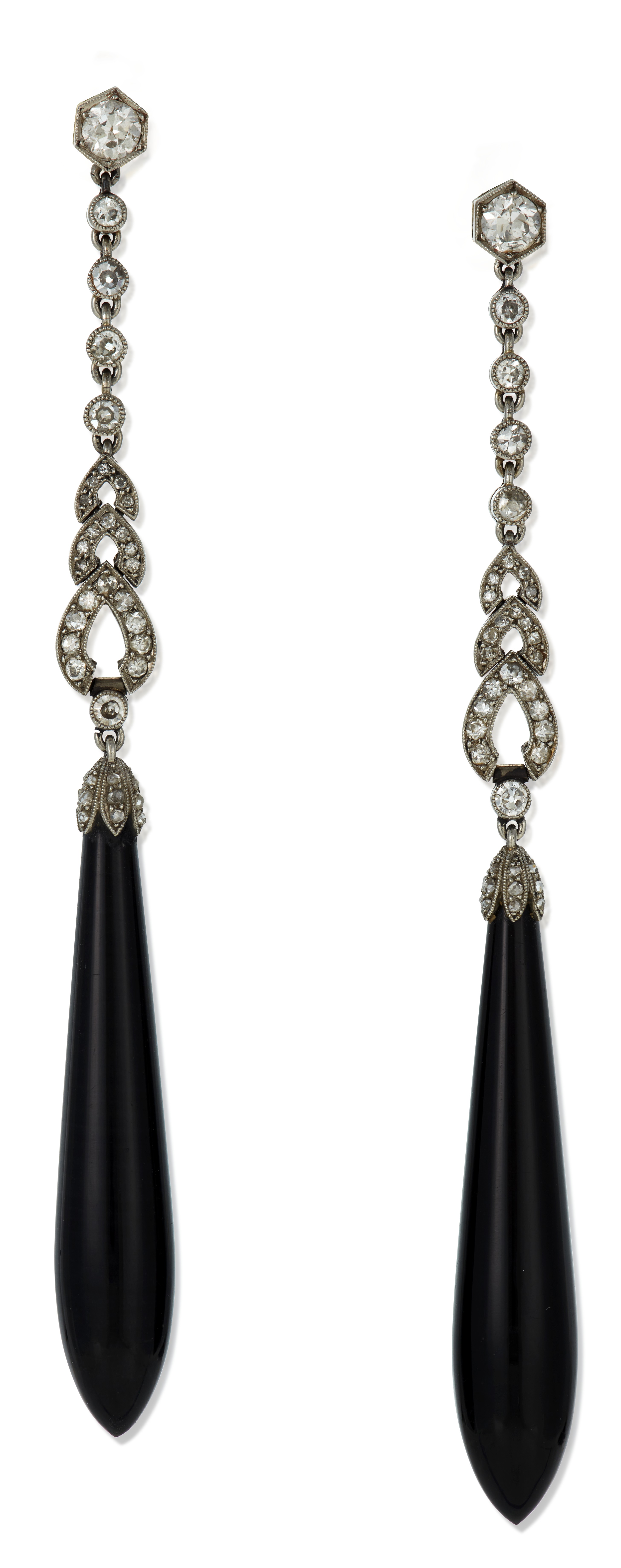 ART DECO ONYX AND DIAMOND EARRINGS, | Christie’s