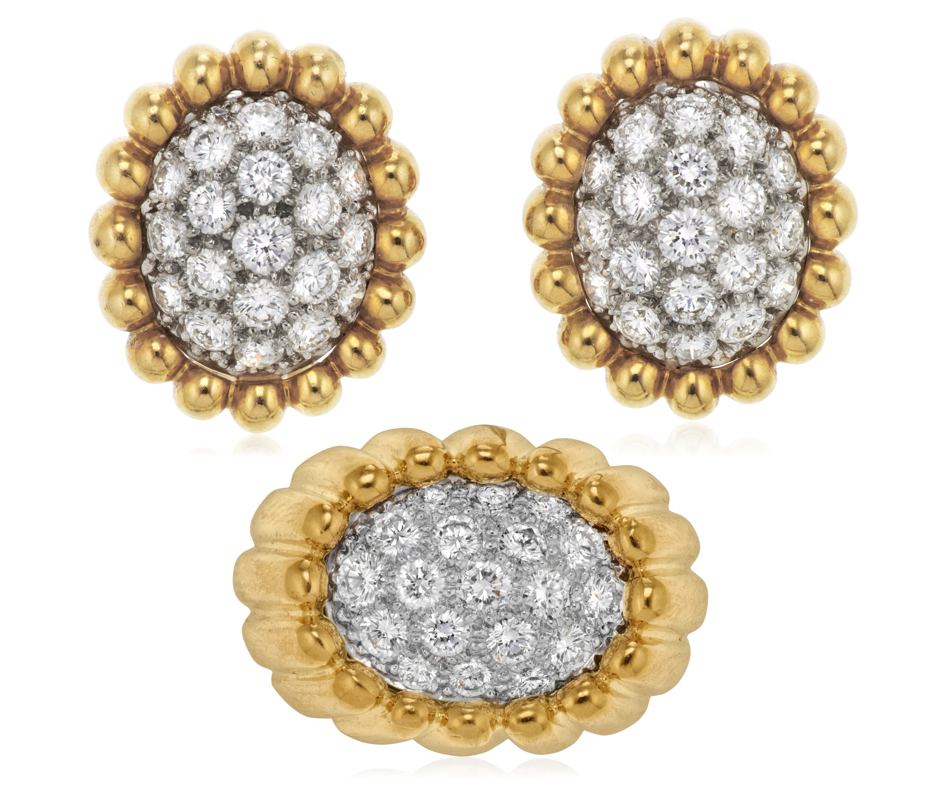 VAN CLEEF & ARPELS SET OF DIAMOND AND GOLD JEWELRY, | Christie’s