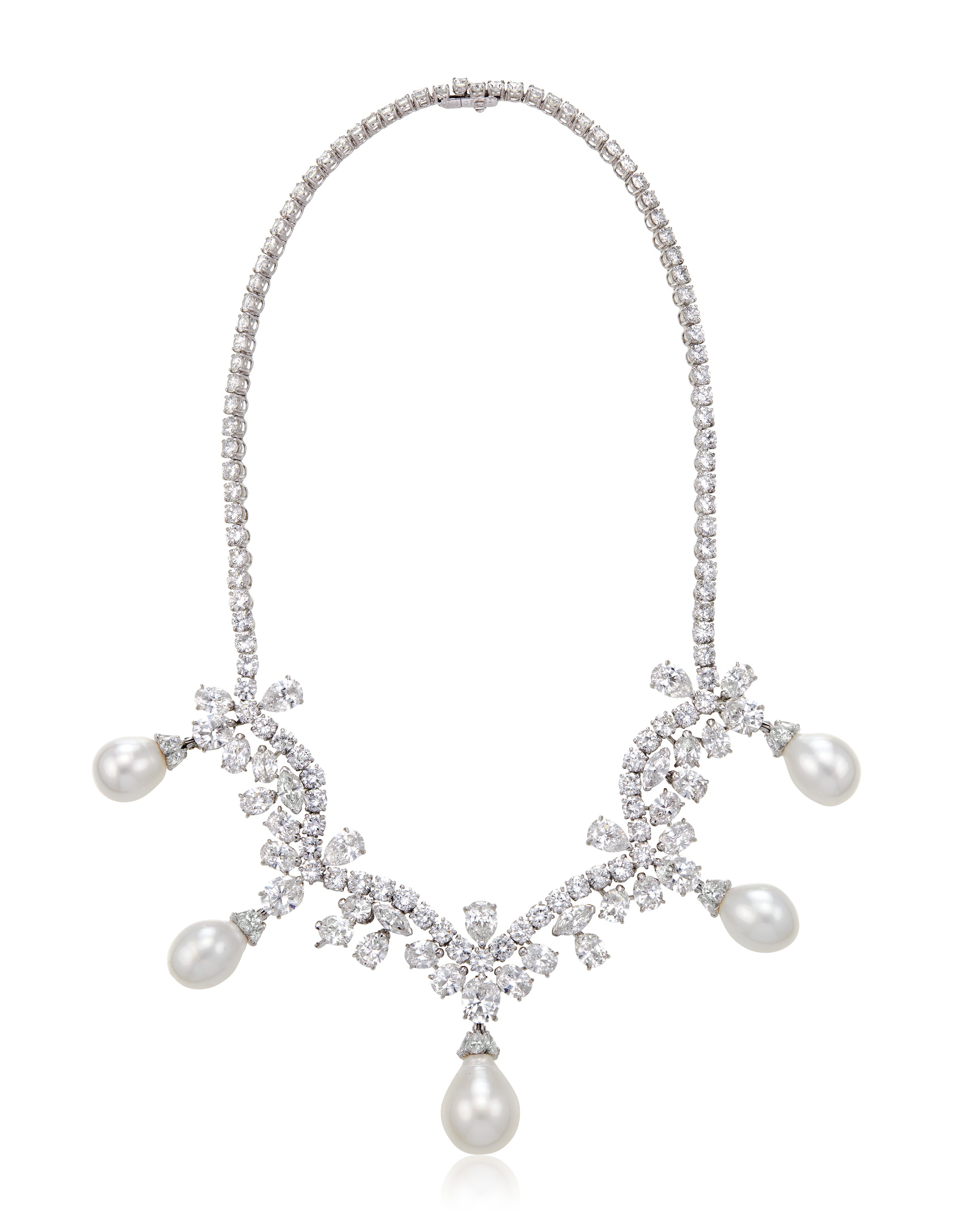 NO RESERVE | ALEXANDRE REZA CULTURED PEARL AND DIAMOND NECKLACE ...