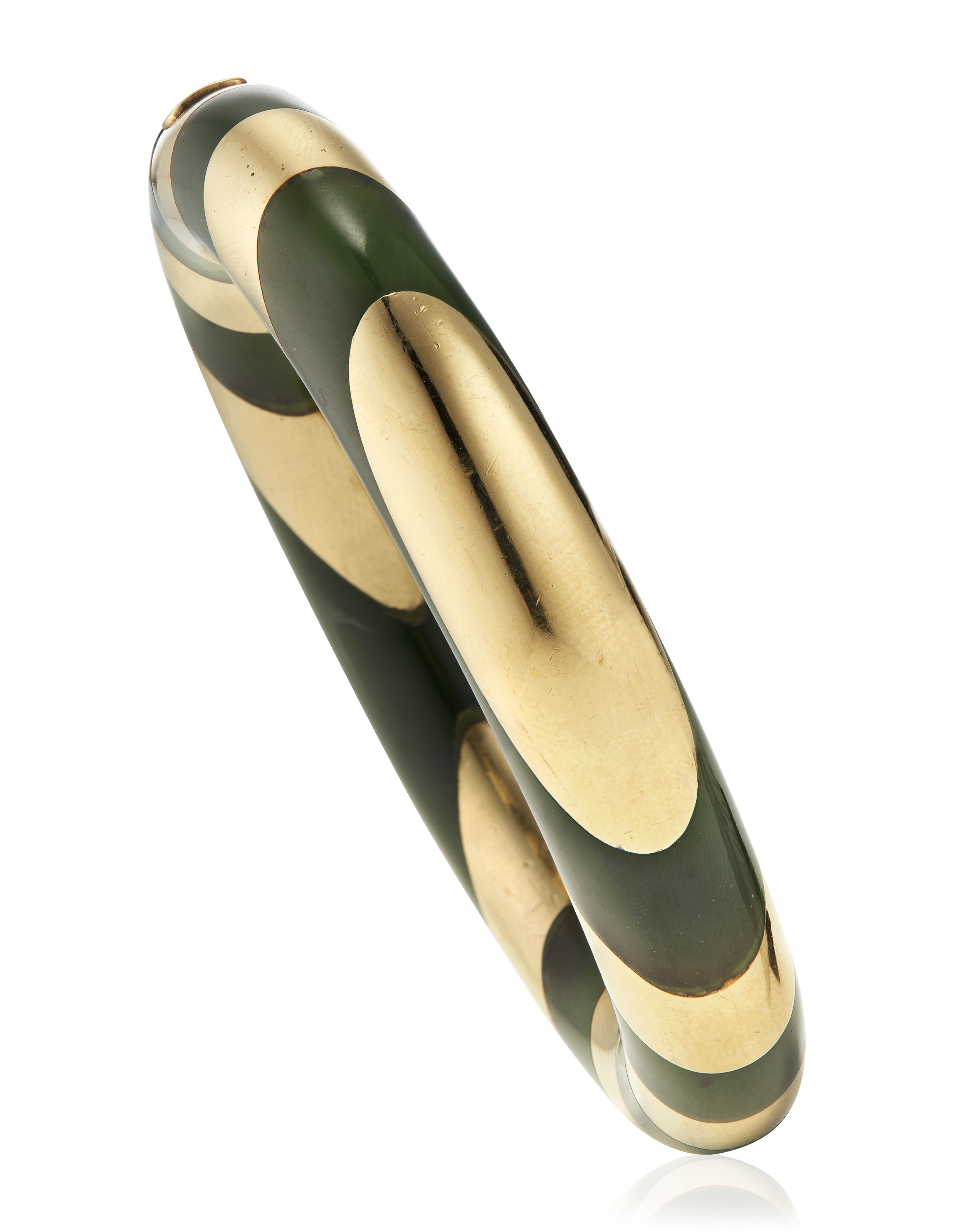 TIFFANY & CO. ANGELA CUMMINGS JADE AND GOLD BANGLE BRACELET, | Christie’s