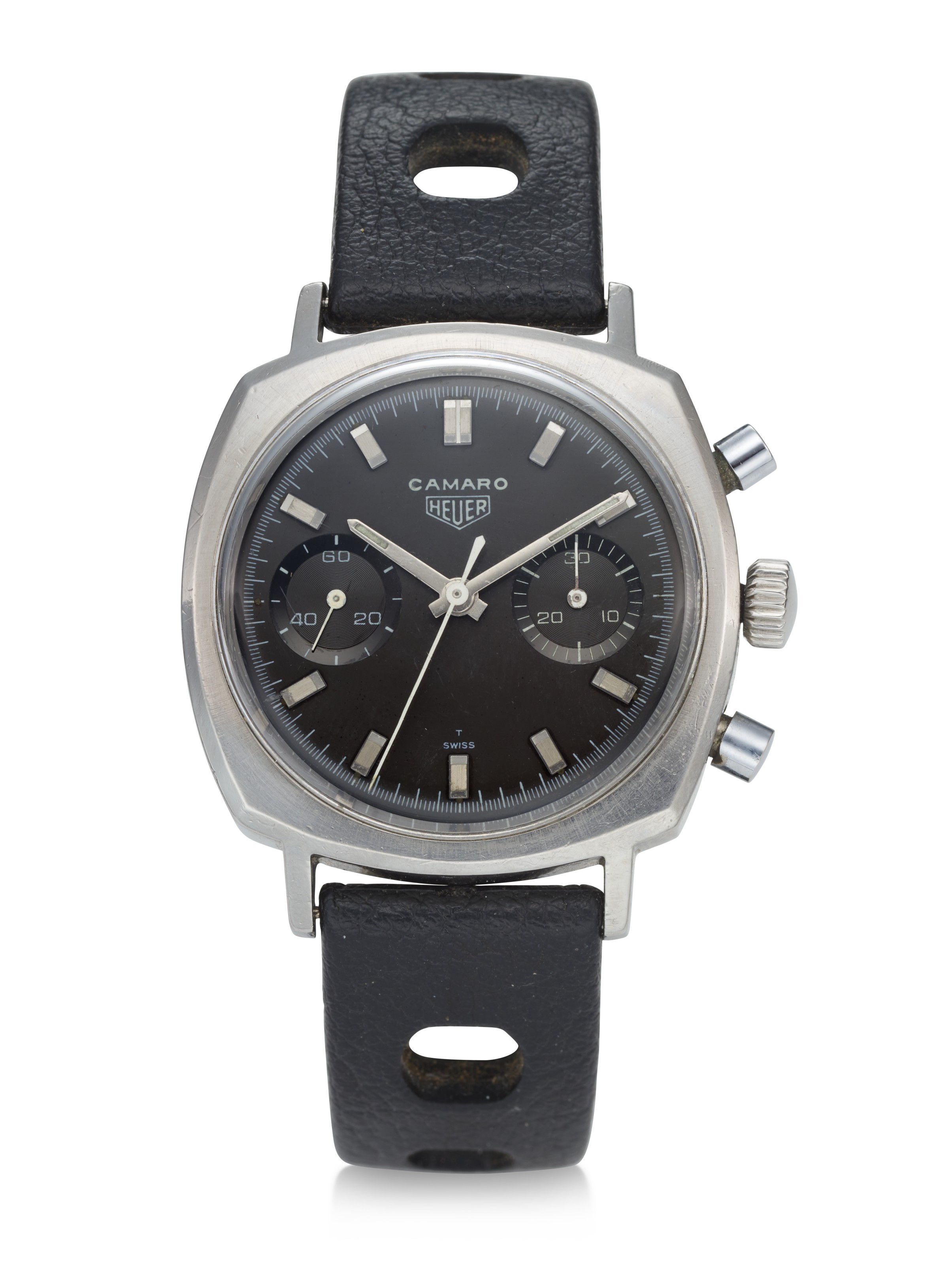 HEUER, CAMARO, STEEL, CHRONOGRAPH, REF. 7743, | Christie’s