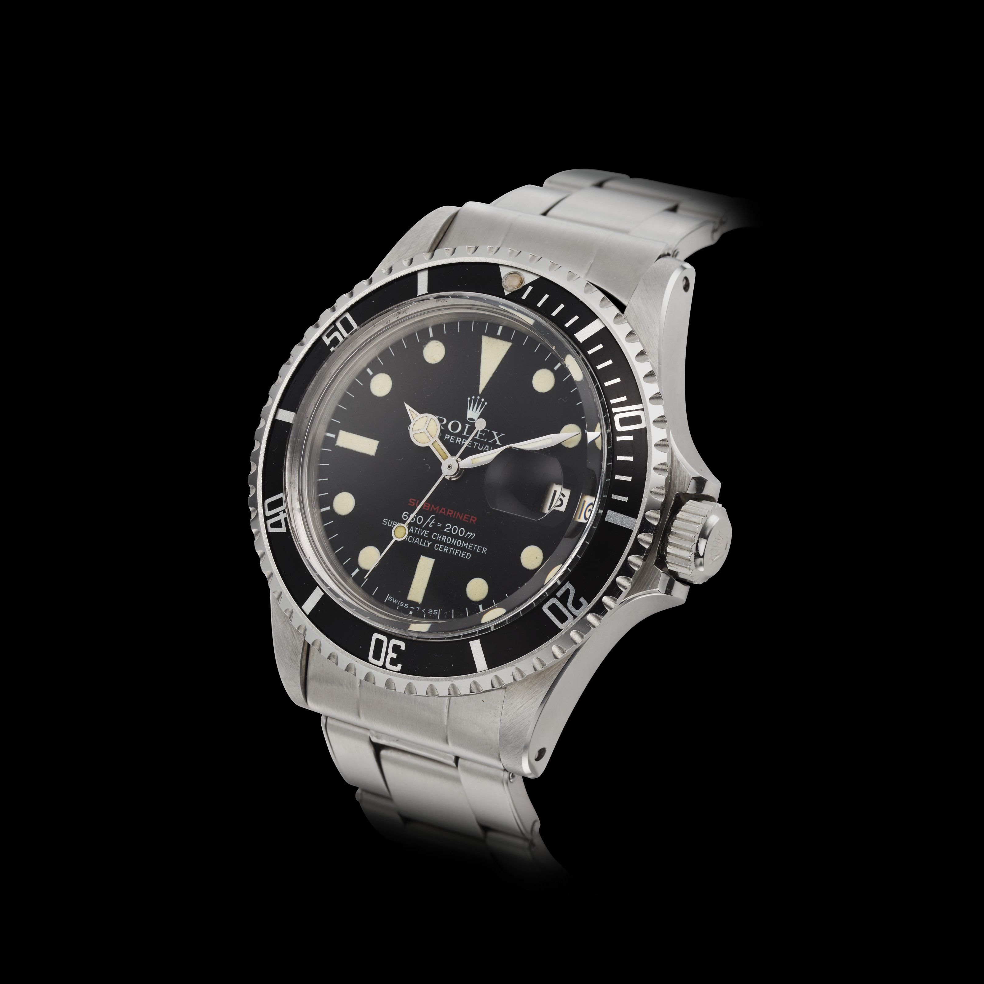 ROLEX, SUBMARINER “RED SUB”, STEEL, MARK V DIAL, REF.1680 | Barnebys