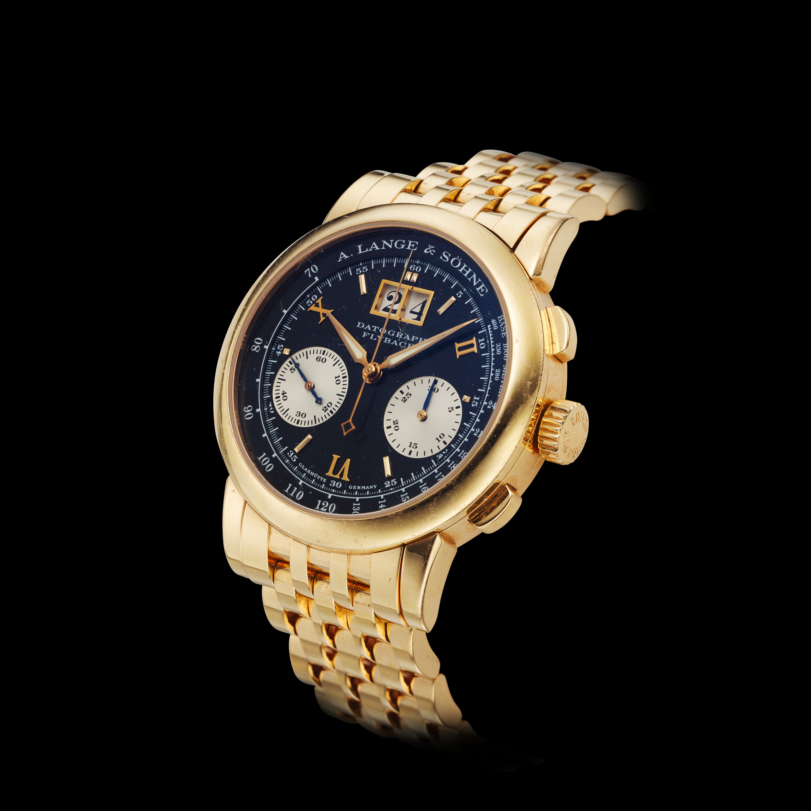 A. LANGE & SOHNE, DATOGRAPH FLYBACK, CHRONOGRAPH, 18K PINK GOLD, REF ...