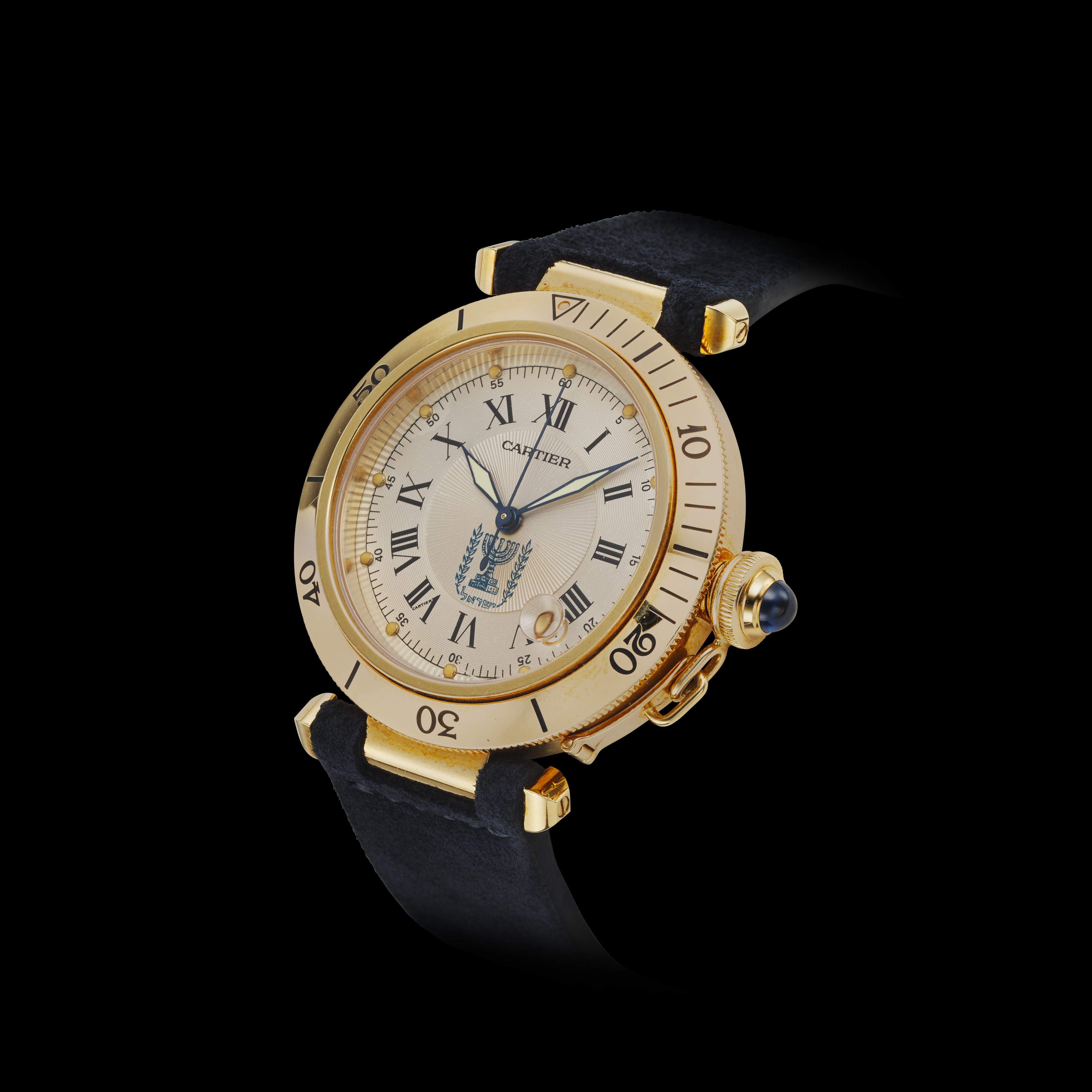 CARTIER, PASHA DE CARTIER, 18K YELLOW GOLD, ISRAEL 1948-1998 LIMITED ...