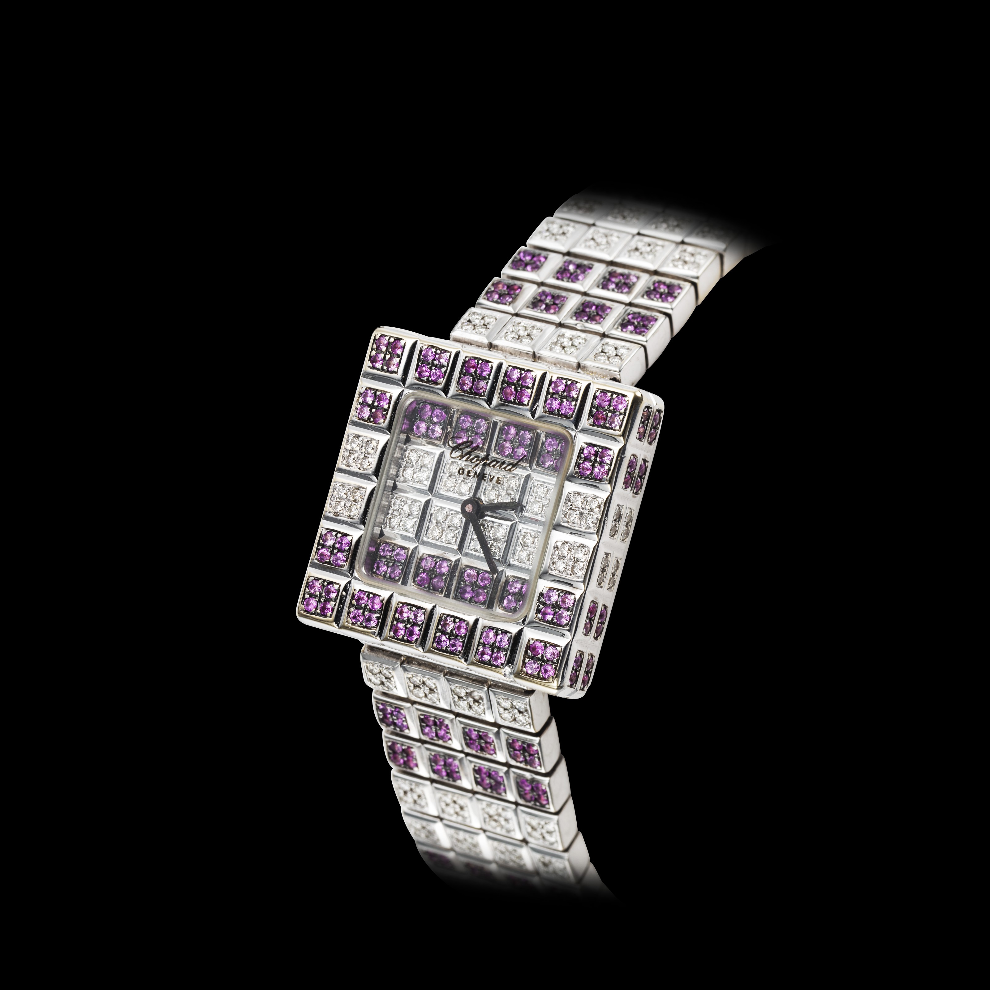 CHOPARD, ICE CUBE, 18K WHITE GOLD, DIAMONDS, PINK SAPPHIRES, | Christie’s