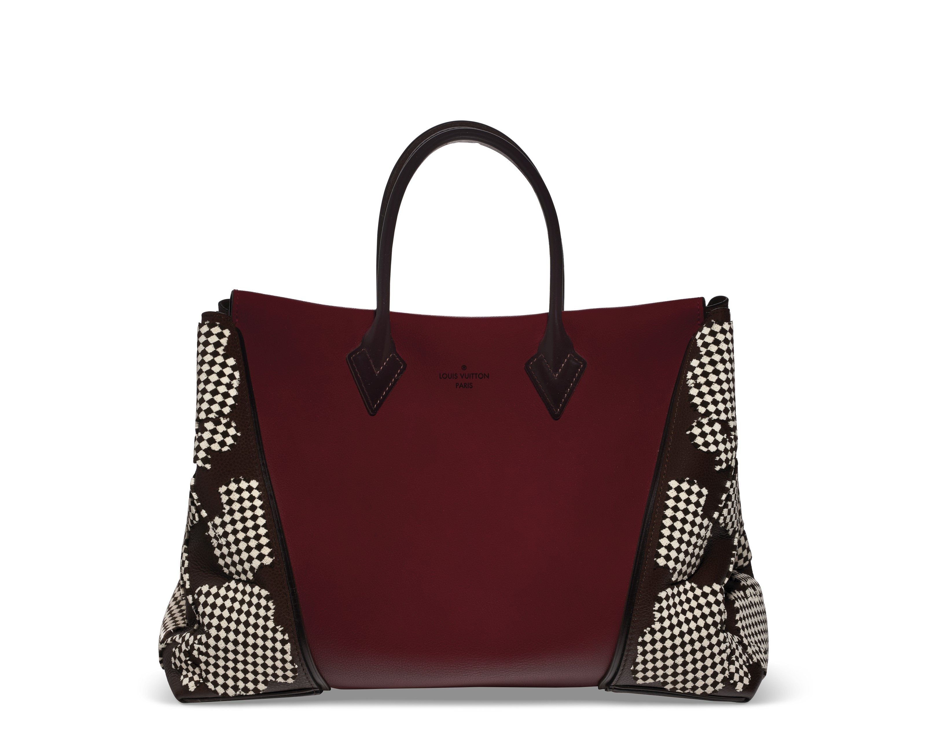 A PRUNE VEAU CACHEMIRE W GM TOTE WITH GOLD HARDWARE, LOUIS VUITTON ...