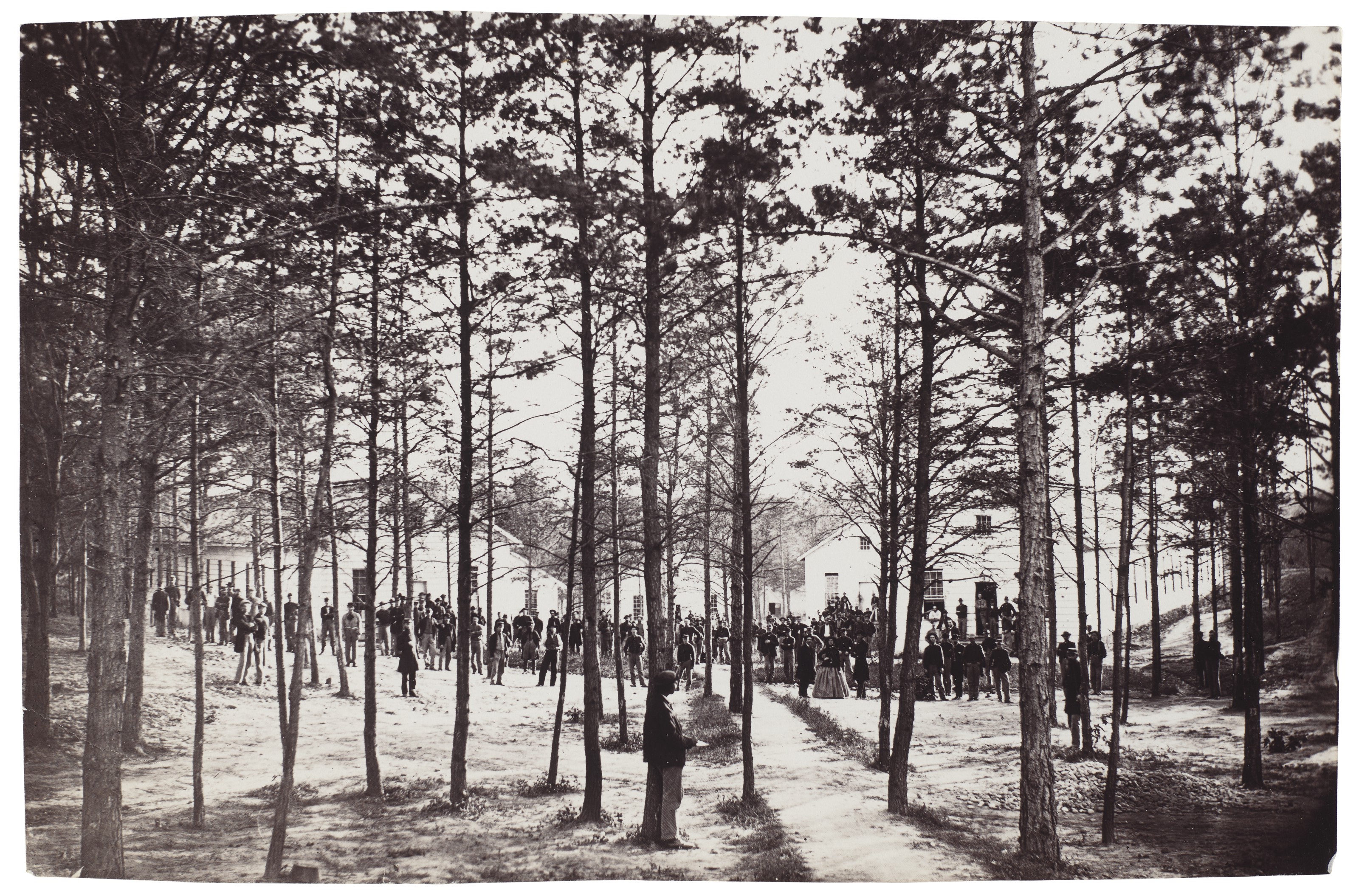 formerly attributed to MATHEW B. BRADY (1823?-1896), Convalescent Camp ...