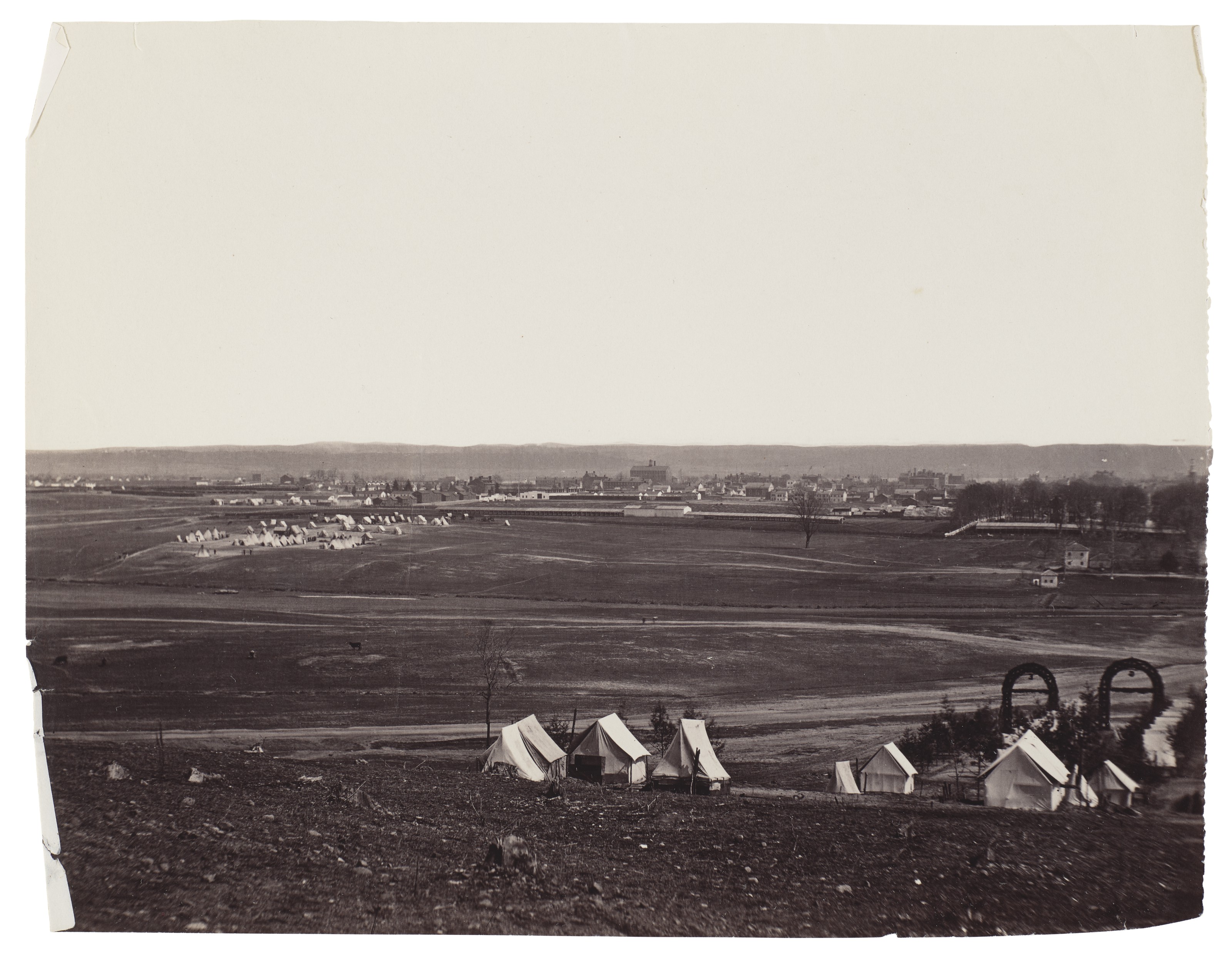 formerly attributed to MATHEW B. BRADY (1823?-1896), Camp of 44th New ...