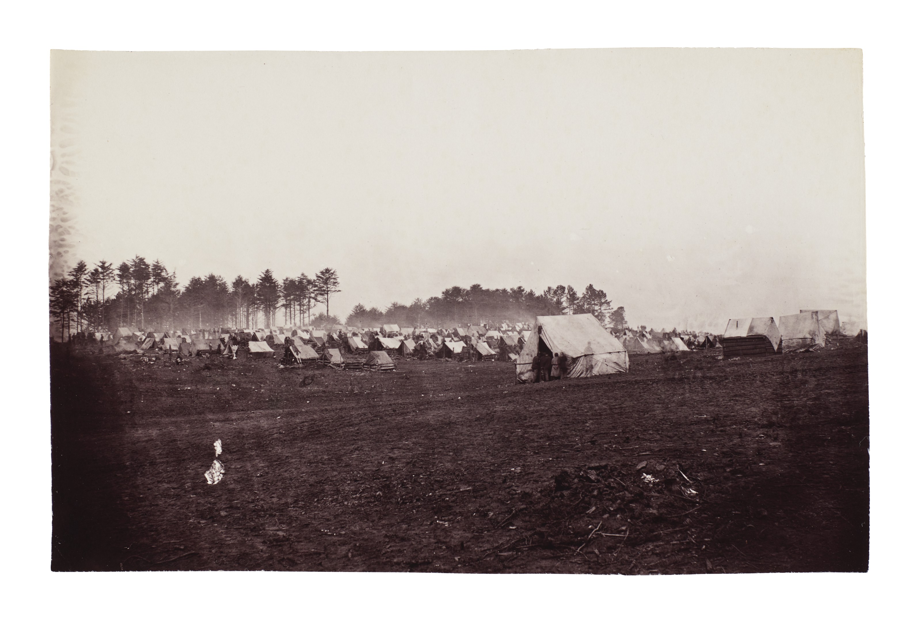 possibly by TIMOTHY H. O'SULLIVAN (1840-1882), Winter Quarters of Army ...