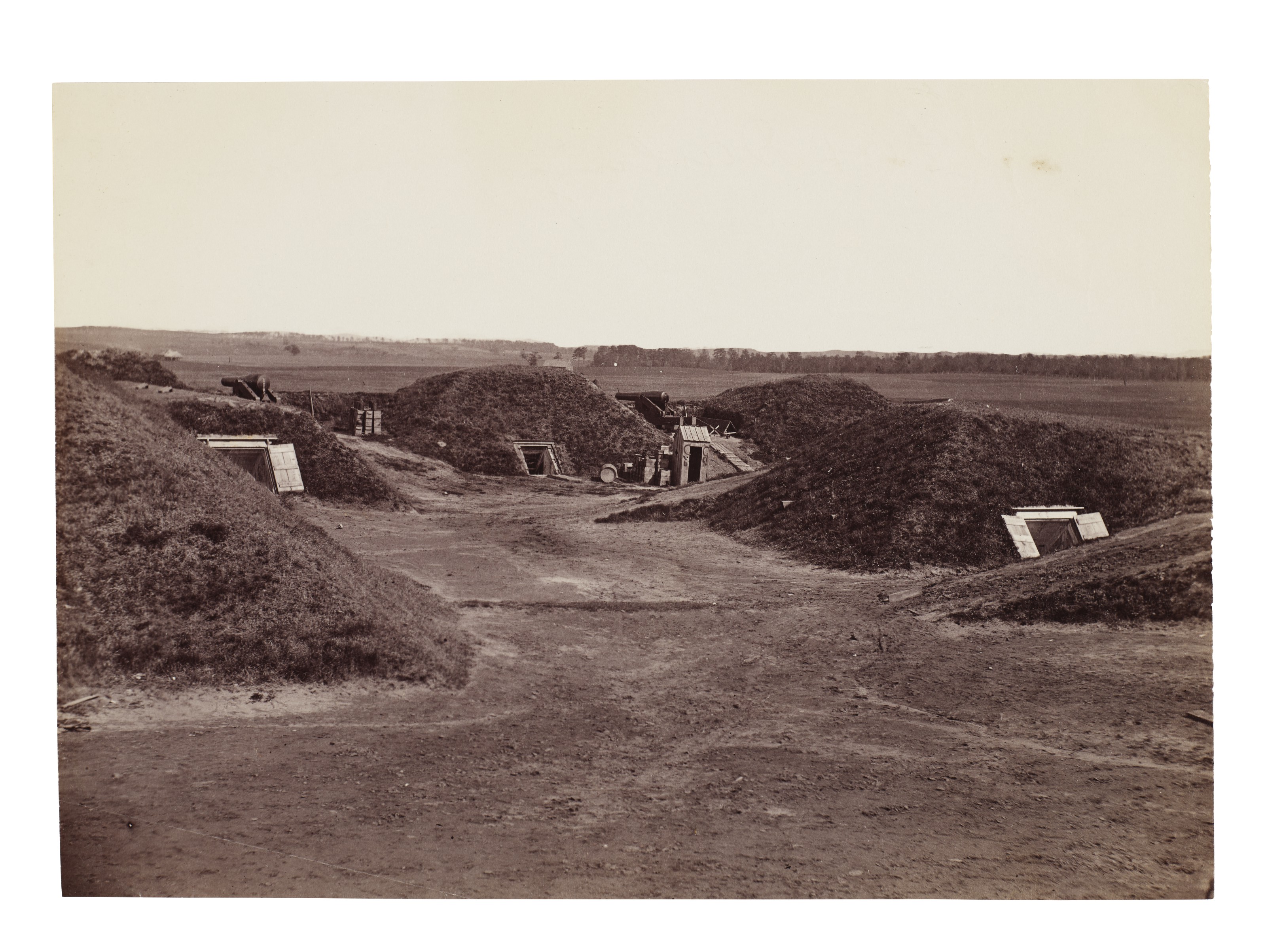 WILLIAM FRANK BROWNE, Interior of Confederate Fort Darling, Drewry's ...