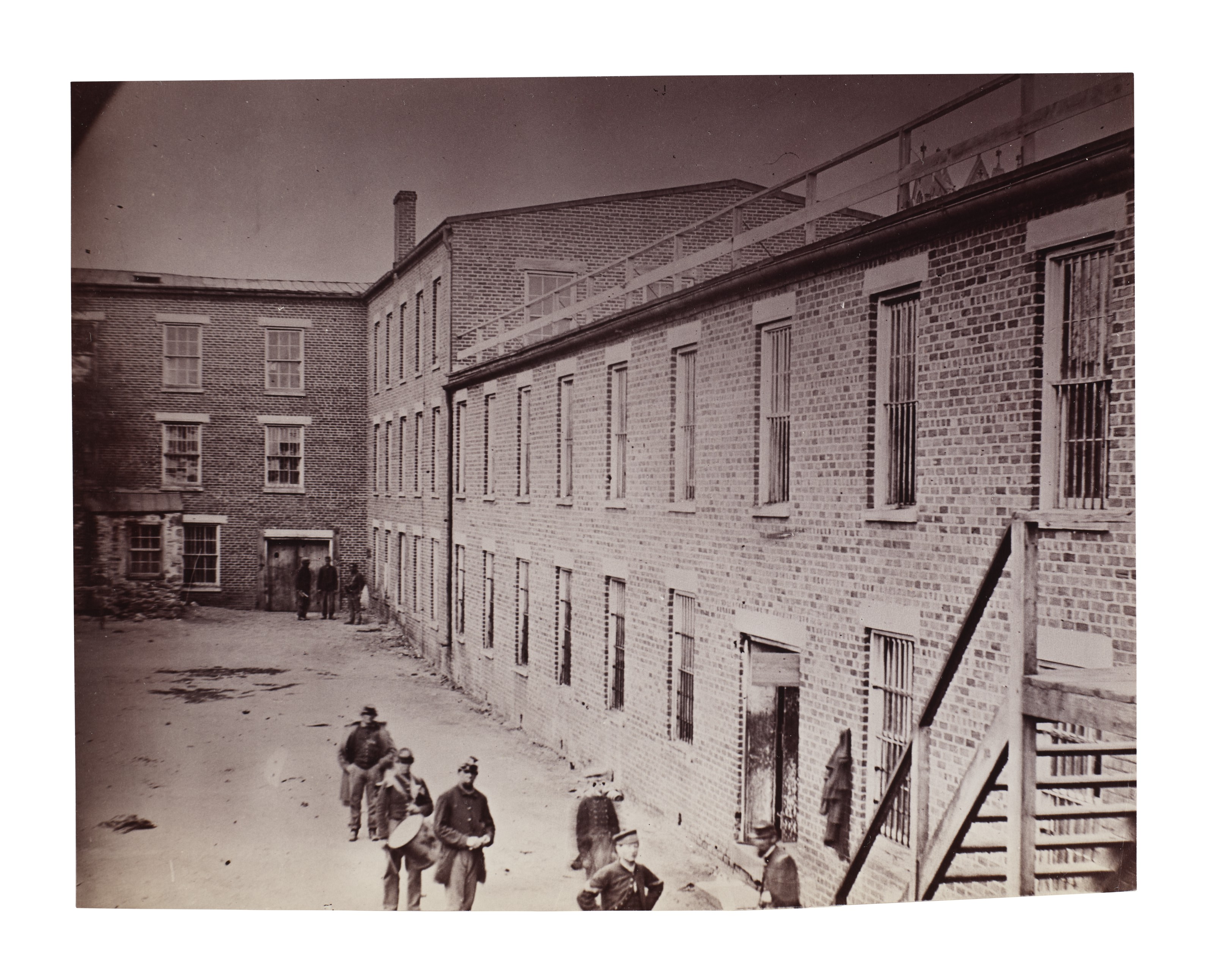 ALEXANDER GARDNER (1821-1882), Interior Courtyard of Castle Thunder ...