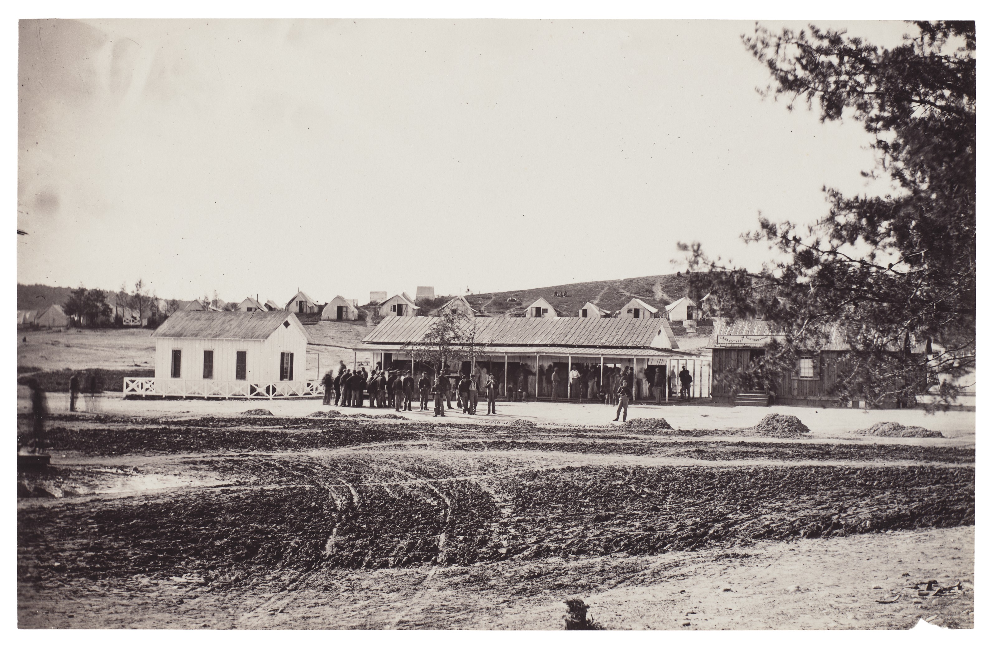 formerly attributed to MATHEW B. BRADY (1823?-1896), [Winter Quarters ...