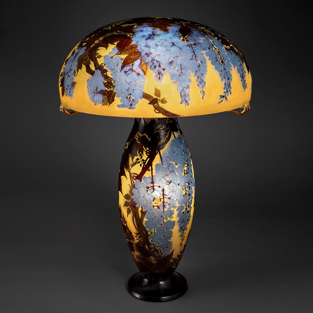 GALLÉ, Important and Rare 'Wisteria' Table Lamp, circa 1920 | Christie's