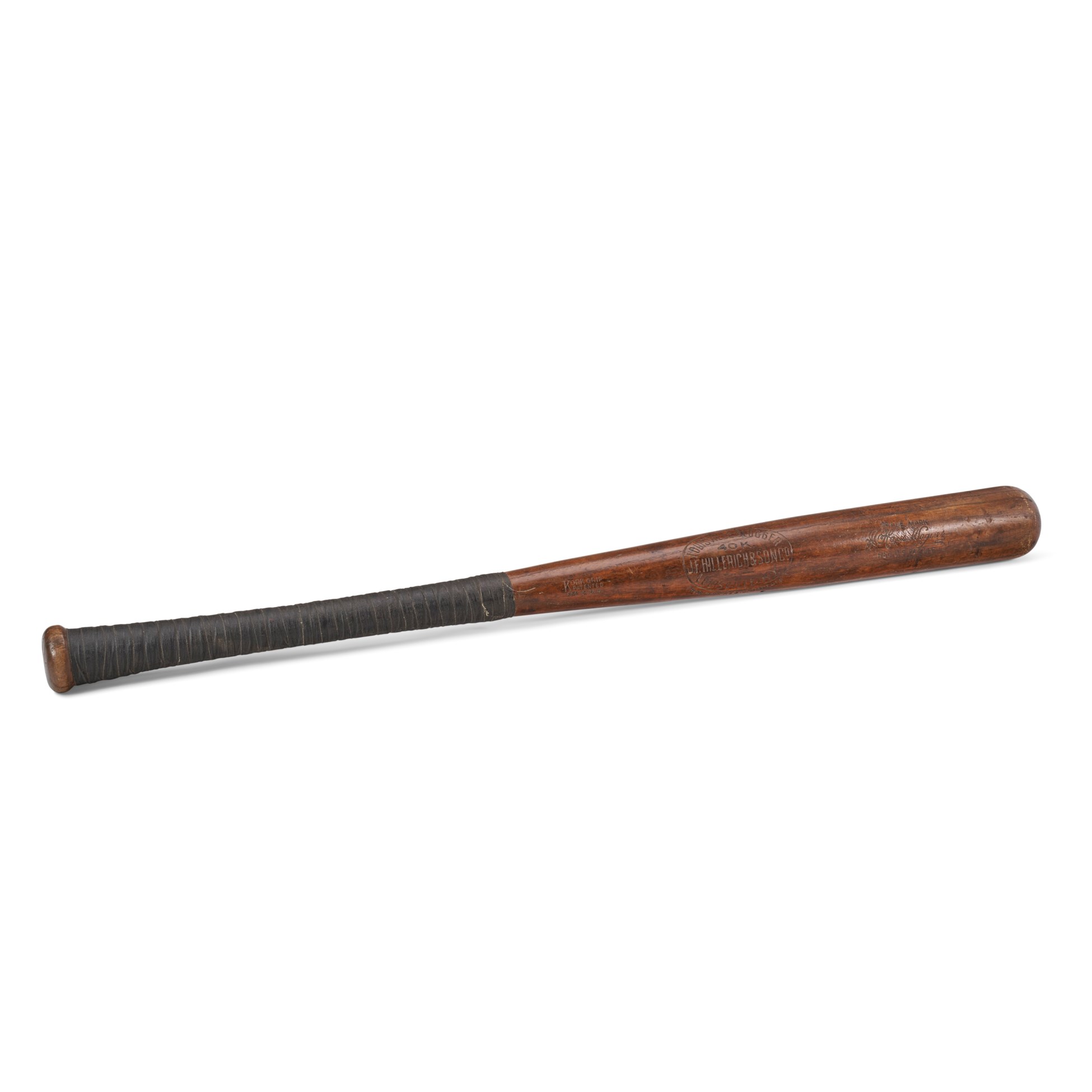 Important John Hans "Honus" Wagner professional model baseball bat c ...