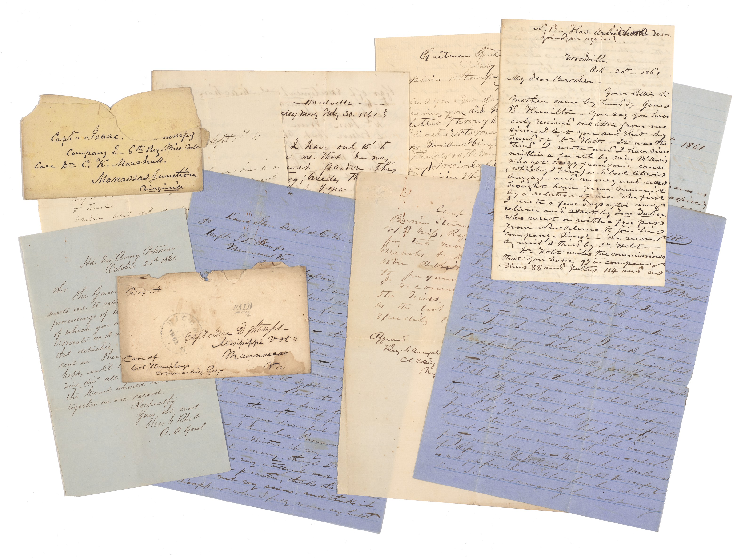 A Civil War correspondence by Jefferson Davis' nephew, Isaac Davis ...