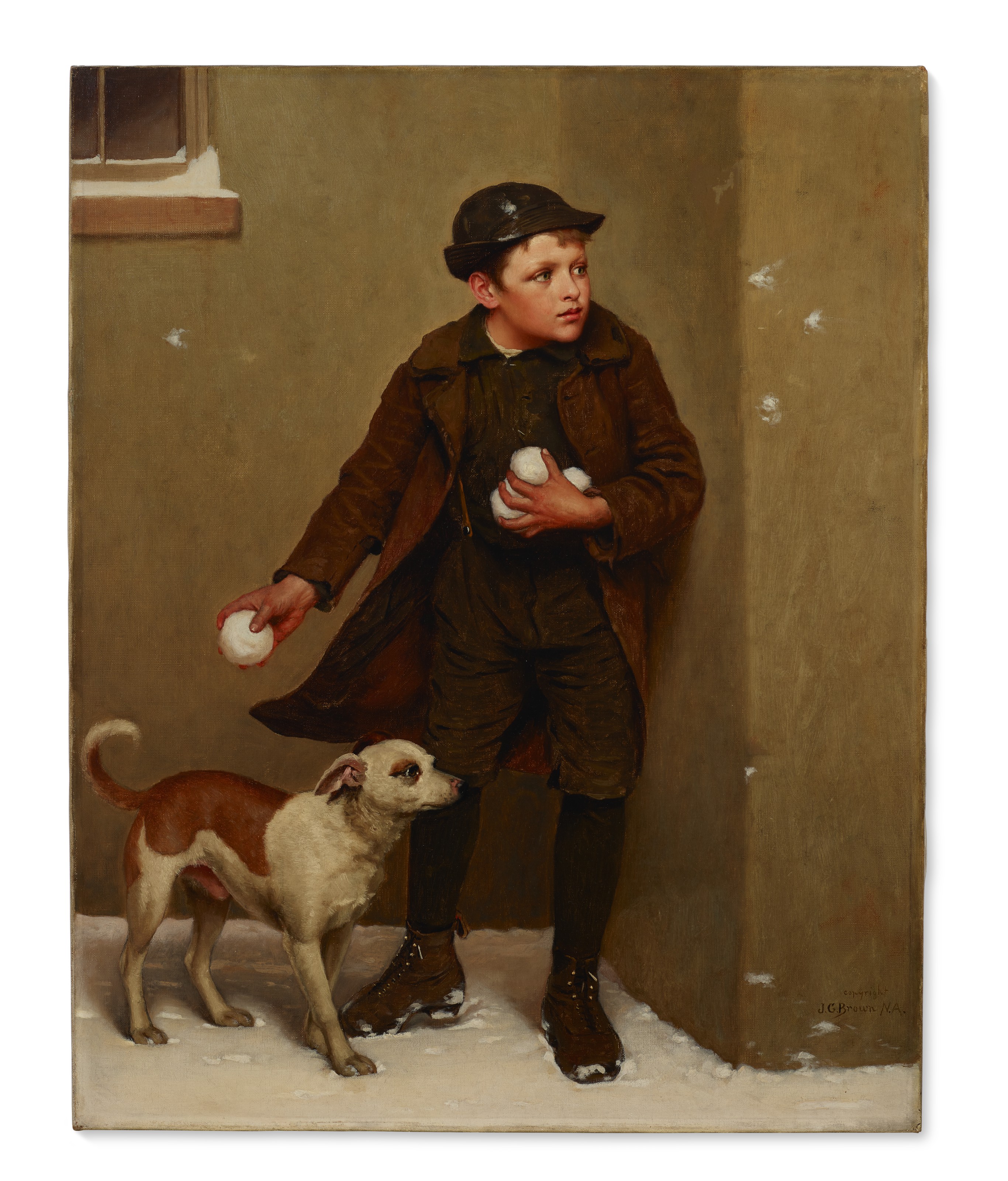 JOHN GEORGE BROWN (AMERICAN, 1831-1913), On guard | Christie’s