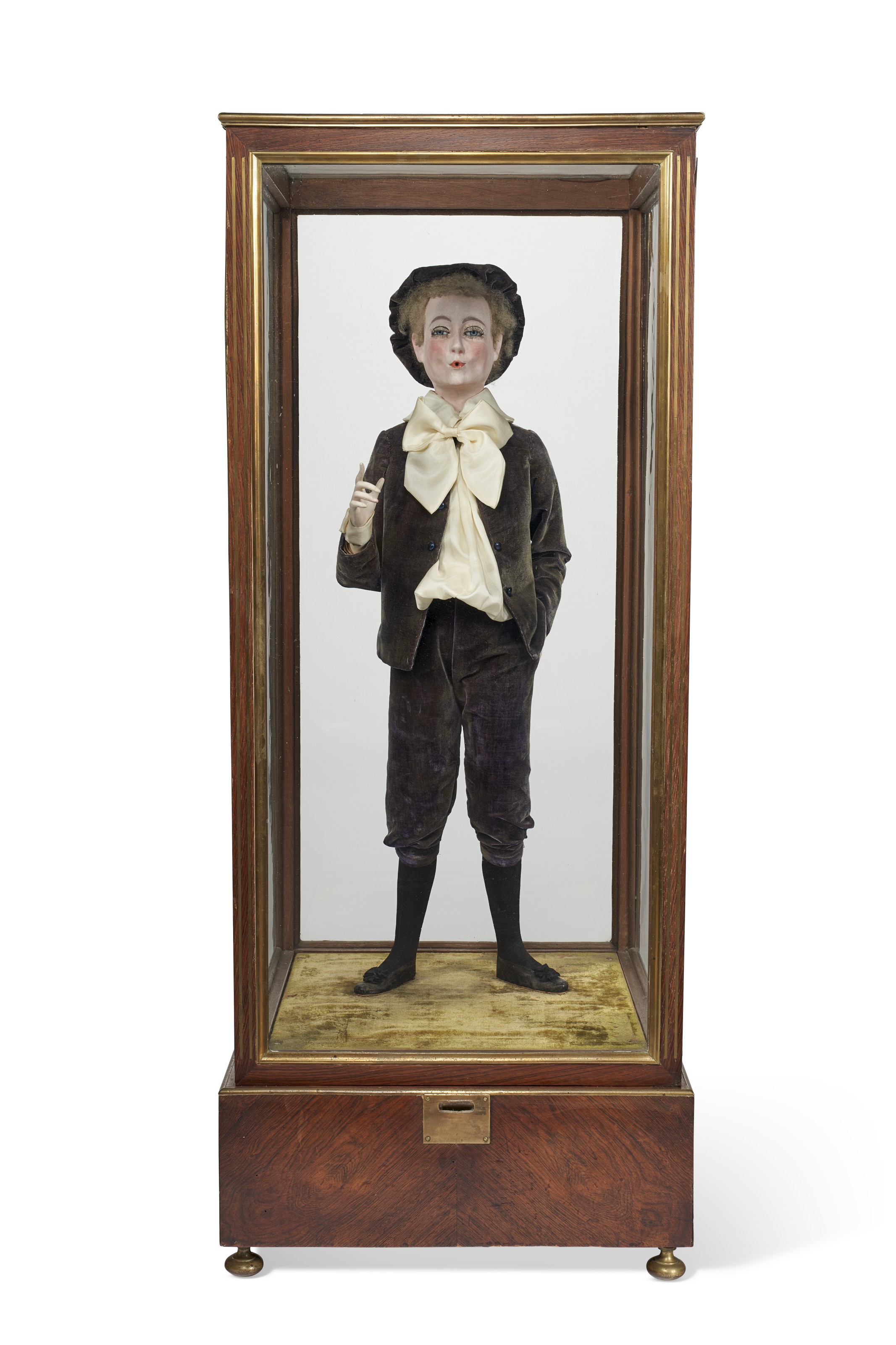 A FRENCH AUTOMATON FIGURE OF A WHISTLING BOY, "THEO", LATE 19TH/20TH ...