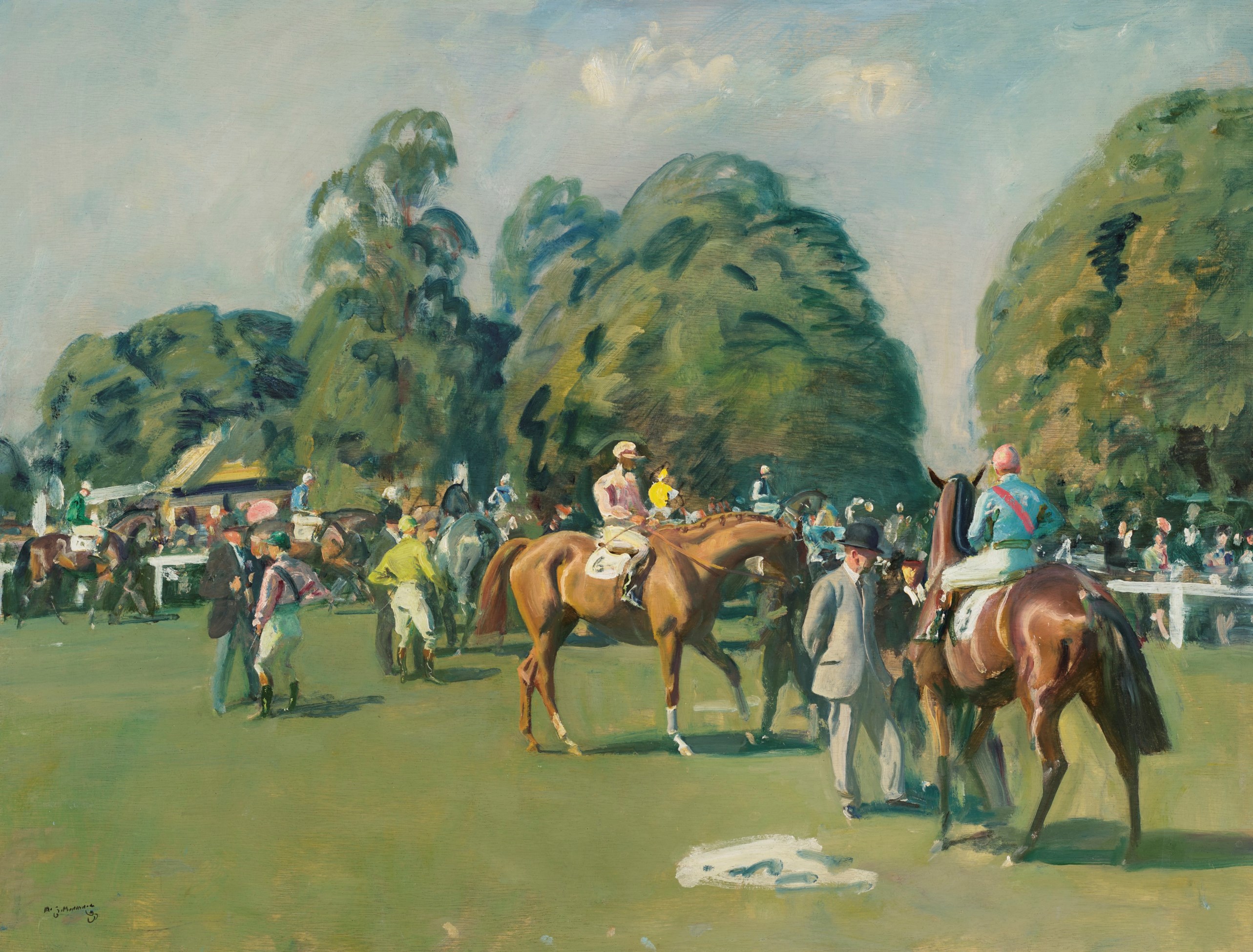 SIR ALFRED JAMES MUNNINGS, P.R.A., R.W.S. (British, 1878-1959), A Park ...