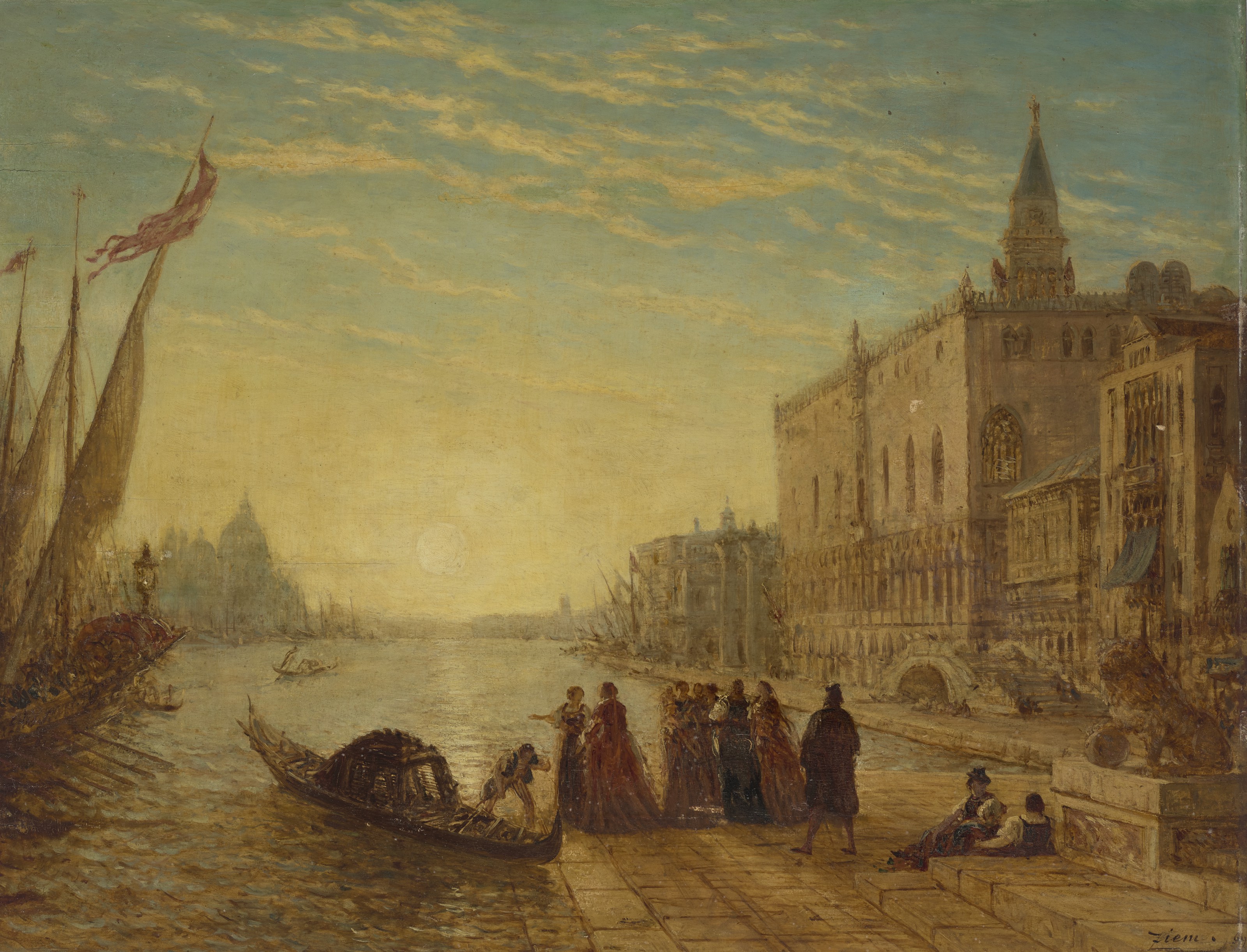 FÉLIX ZIEM (FRENCH, 1821-1911), Venise, quai des Esclavons | Christie’s