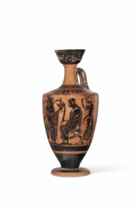 AN ATTIC BLACK-FIGURED LEKYTHOS, ATTRIBUTED TO THE CLASS OF ATHENS 581 ...