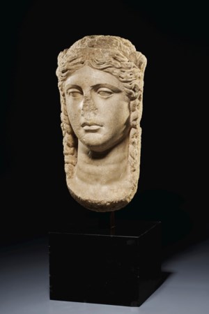 A ROMAN MARBLE HEAD OF ISIS, CIRCA 1ST-2ND CENTURY A.D. | Christie's