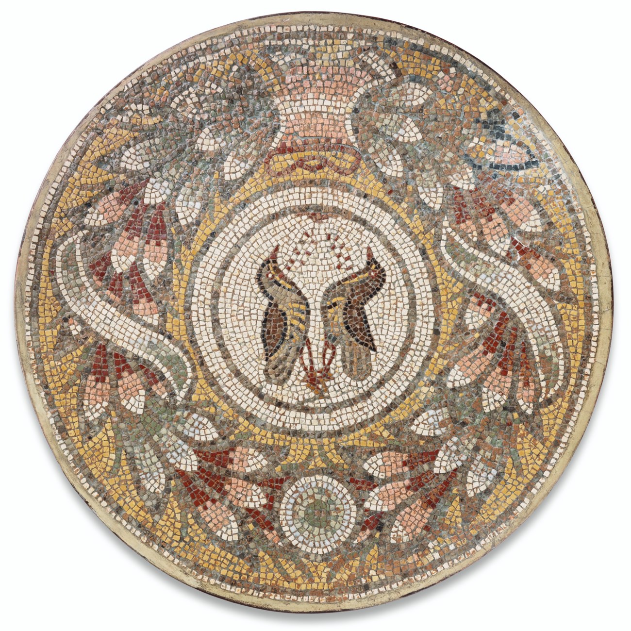A ROMAN MARBLE MOSAIC ROUNDEL, CIRCA 4TH CENTURY A.D. | Christie's