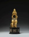 A SILVERED BRONZE, ENAMELED SILVER AND GILT-BRONZE ELEPHANT AUTOMATON ...