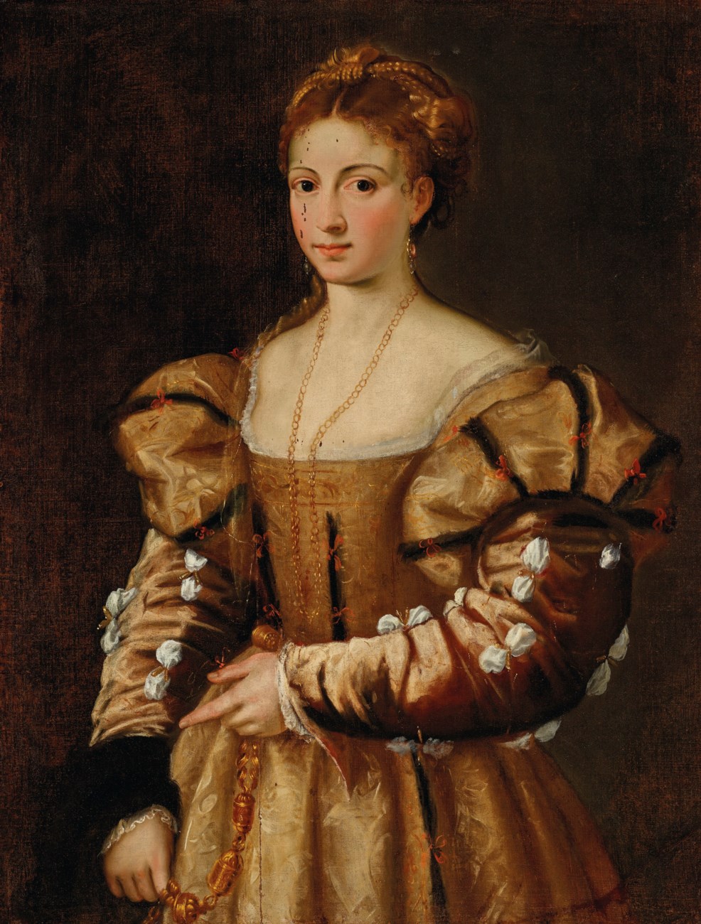 AFTER TIZIANO VECELLIO, CALLED TITIAN, Portrait of a lady, called 'La ...