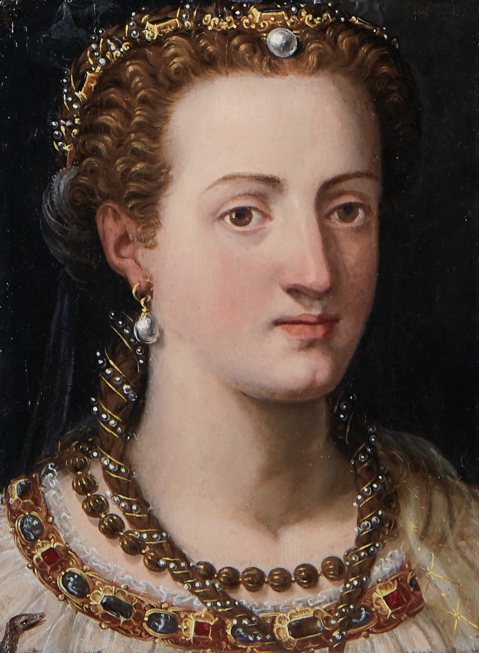 CIRCLE OF FRANS FLORIS I (ANTWERP 1515-1570), Portrait of a lady as ...