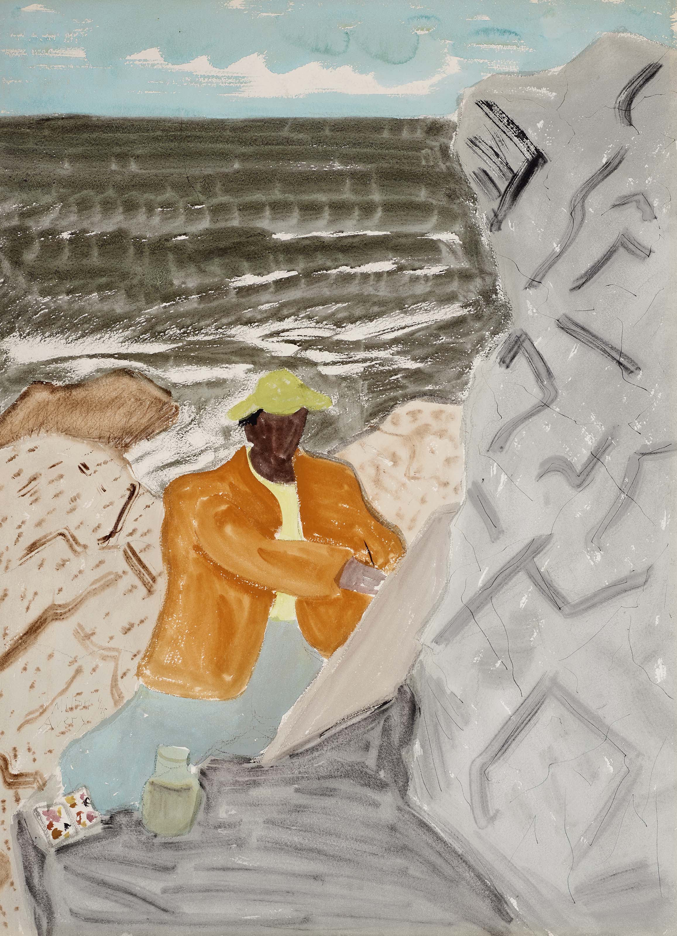 Jacob Lawrence The Builders