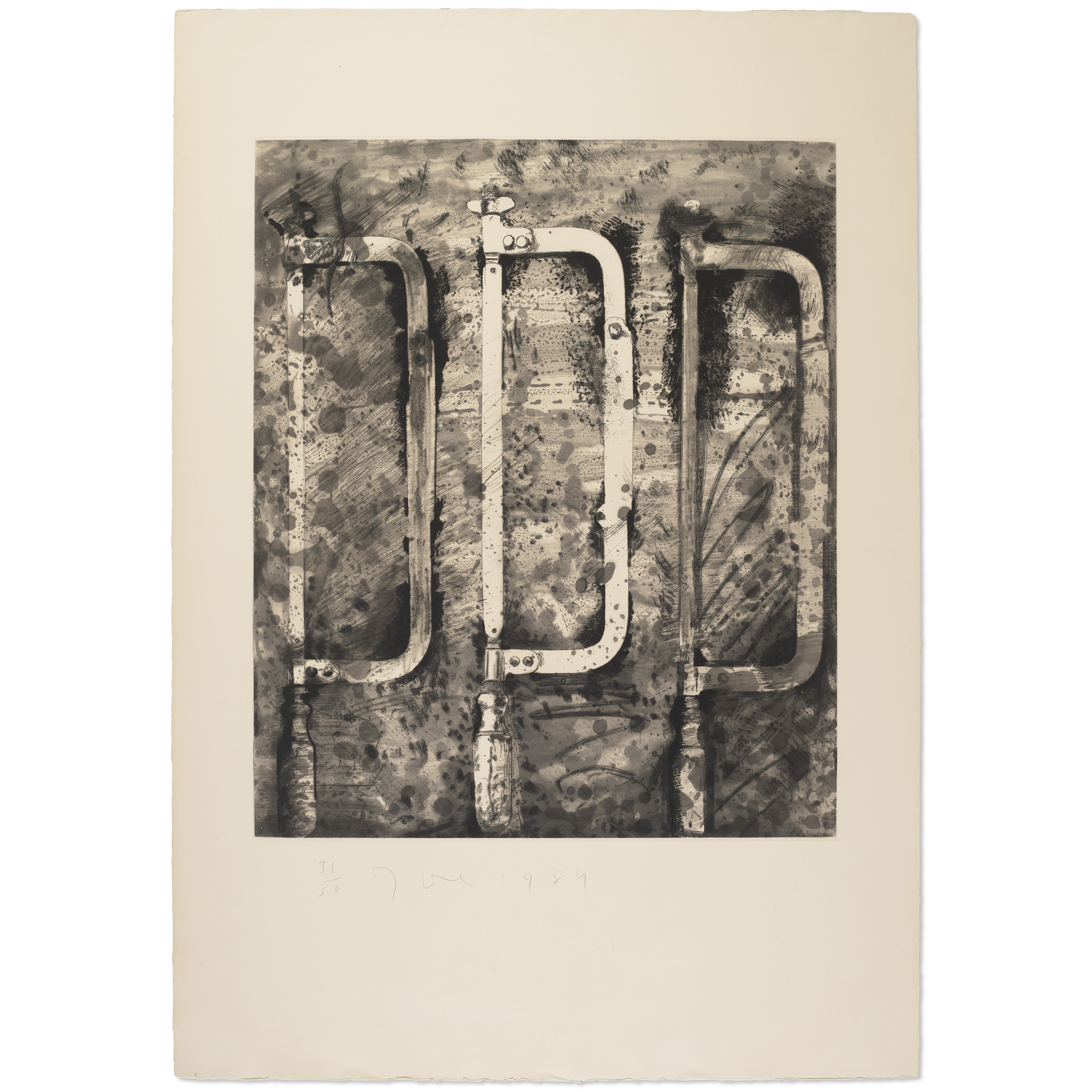 JIM DINE (B. 1935), The New French Tools 2 - Three Saws from the Rue ...