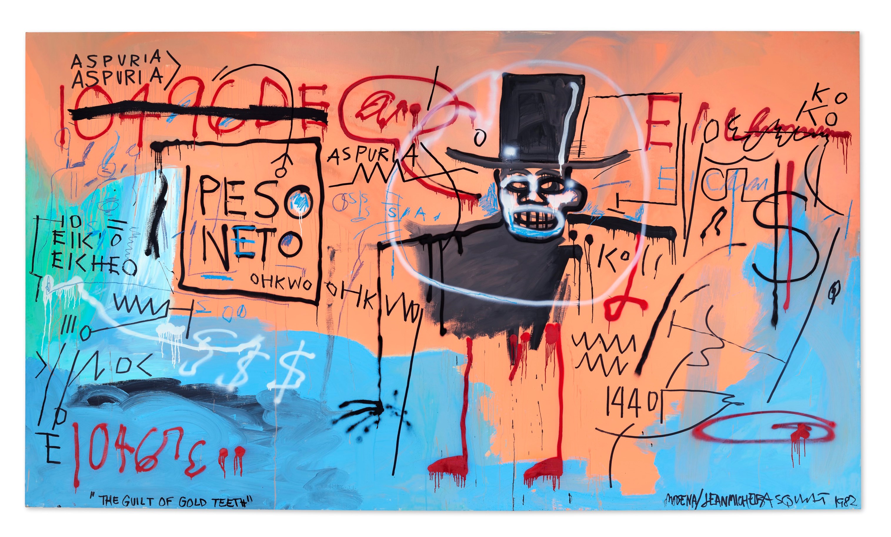 JEAN-MICHEL BASQUIAT (1960-1988), The Guilt of Gold Teeth | Christie's