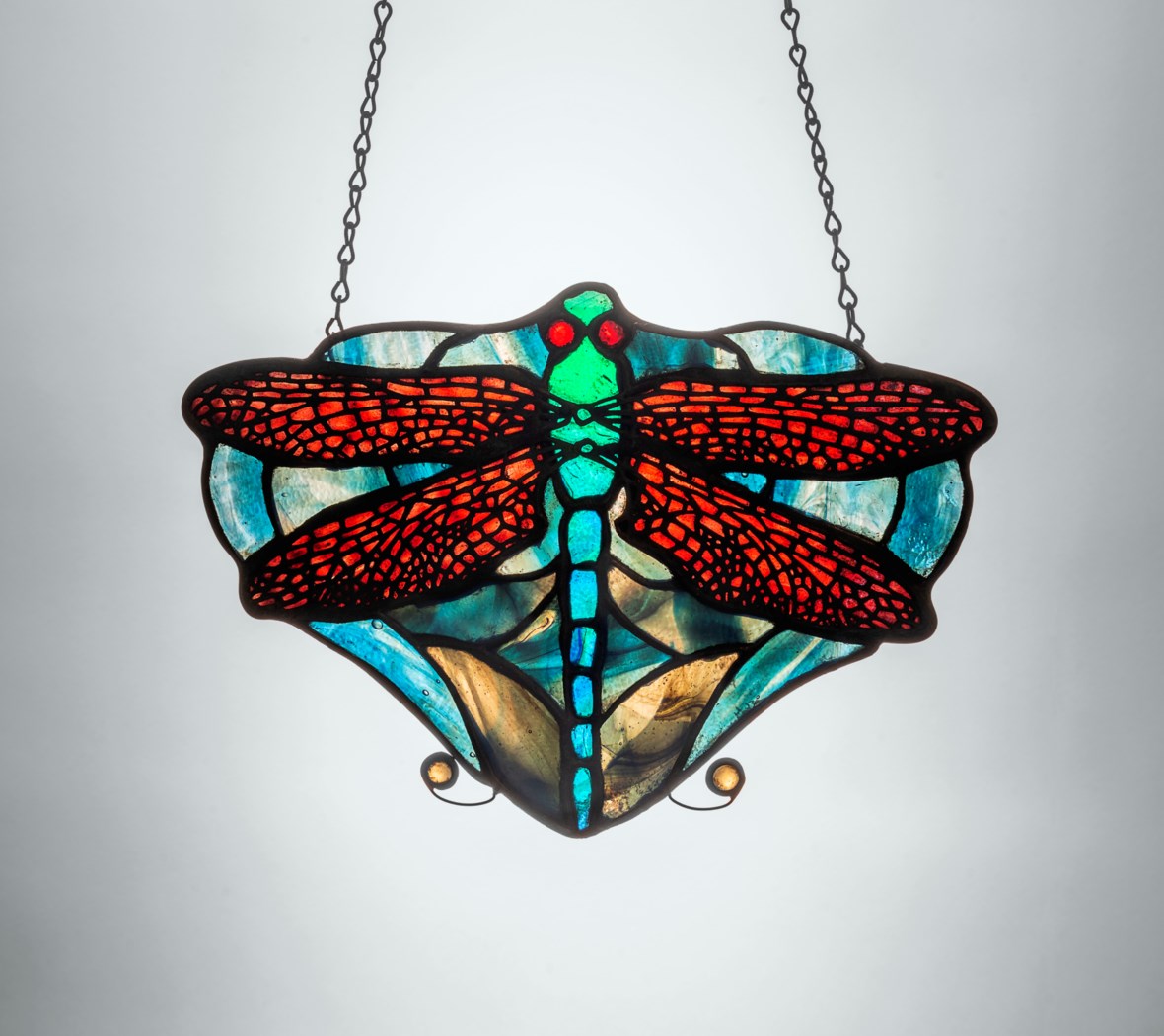 TIFFANY STUDIOS, ‘Dragonfly’ Lamp Screen, circa 1905 | Christie's