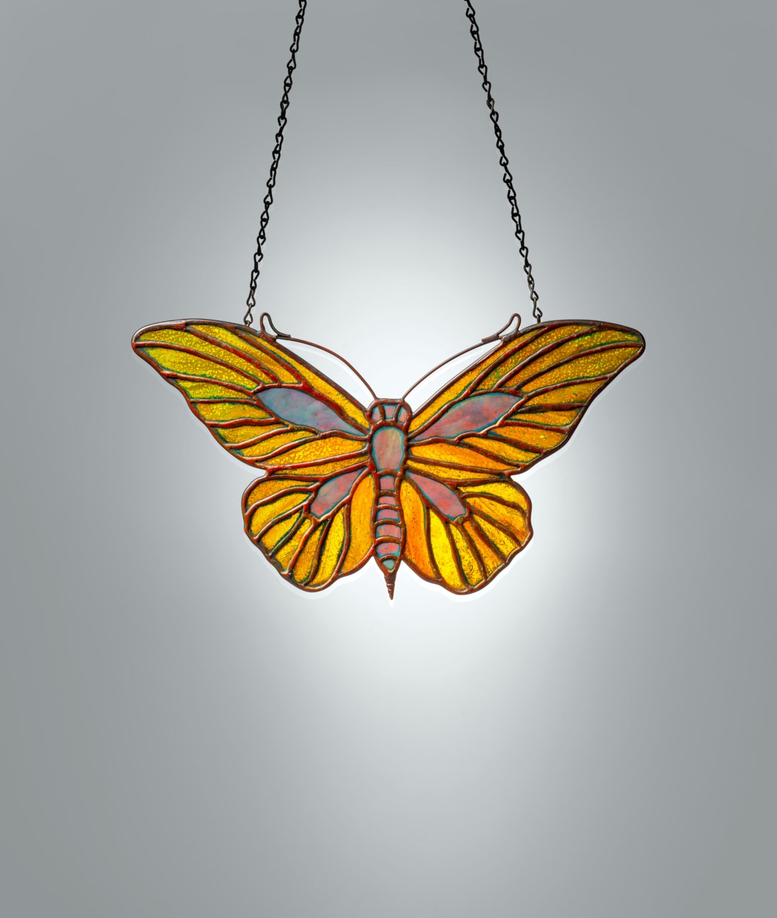 TIFFANY STUDIOS, 'Moth' Lamp Screen, circa 1905 | Christie's