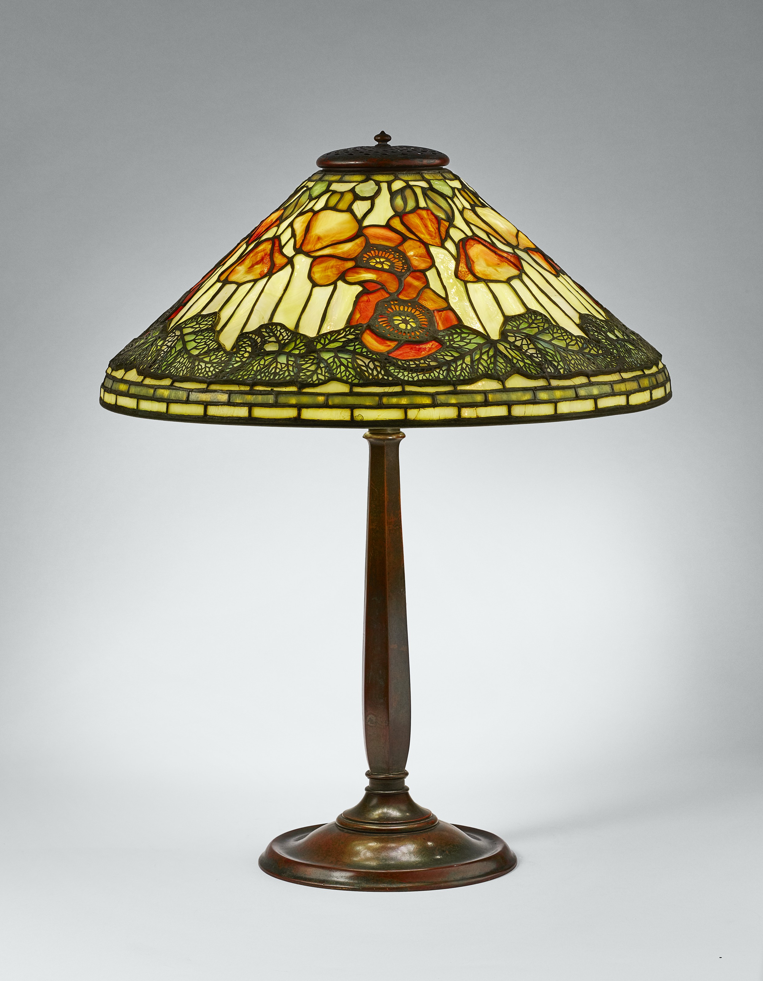 TIFFANY STUDIOS, Rare 'American Indian' Table Lamp, circa 1910 | Christie's