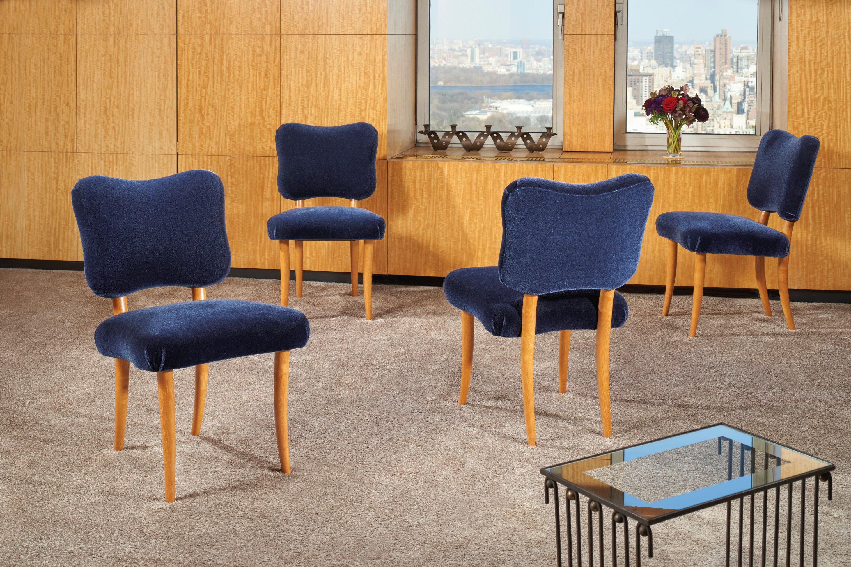 JEAN ROYÈRE (1902-1981), Set of Four 'Trèfle' Chairs, circa 1950 ...