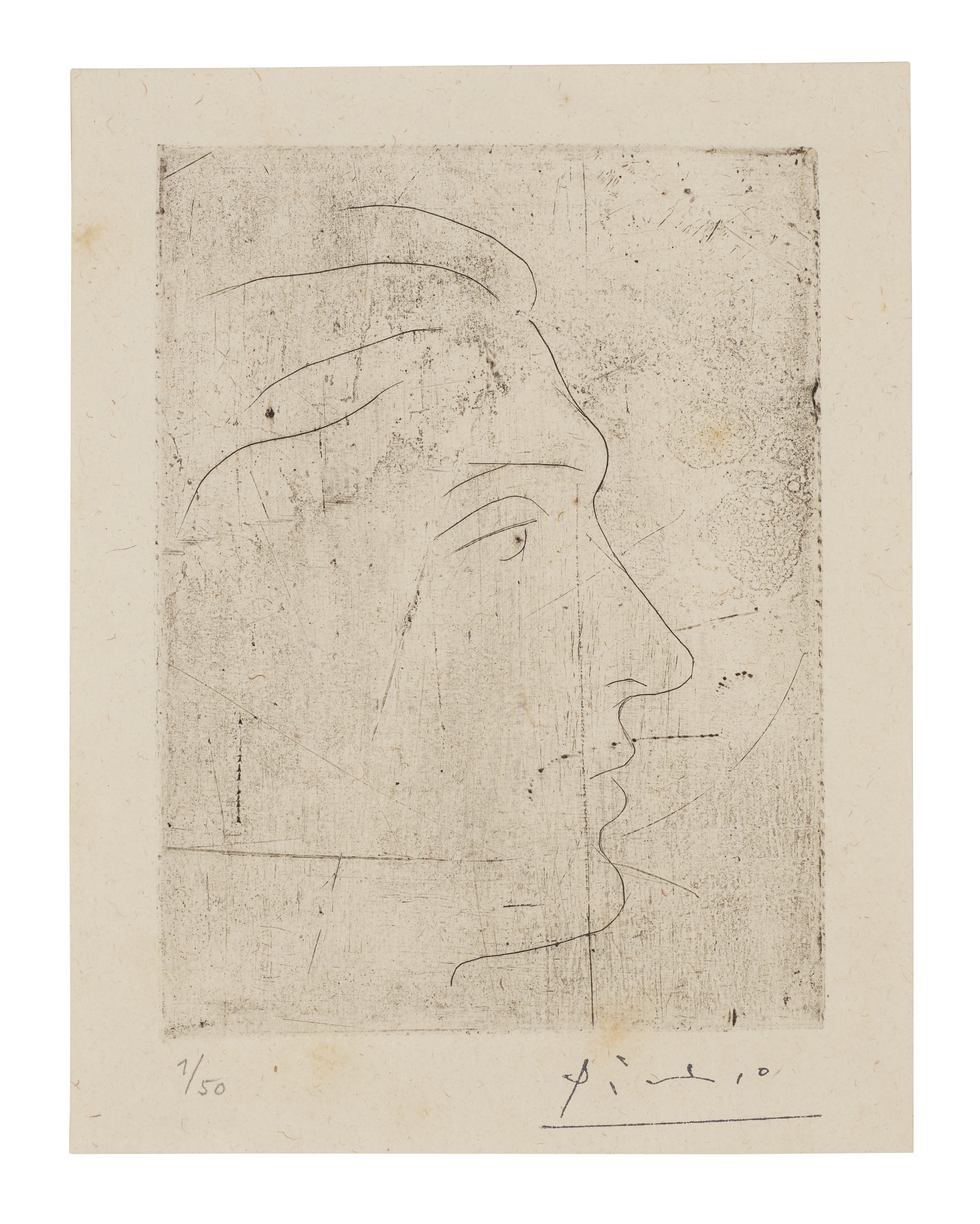 Pablo Picasso (1881-1973), Profil d'homme | Christie’s