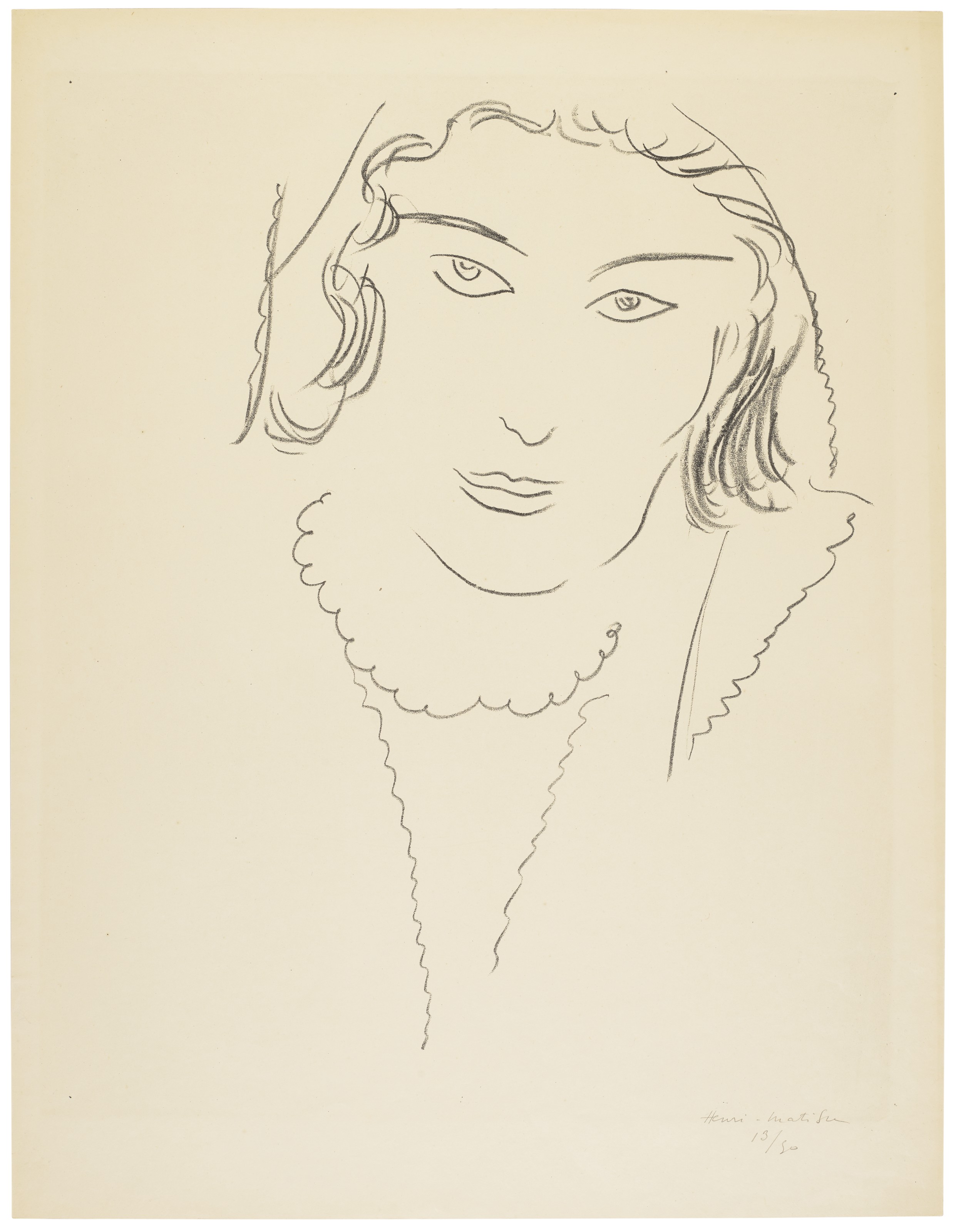HENRI MATISSE (1869-1954), Grand visage | Christie’s