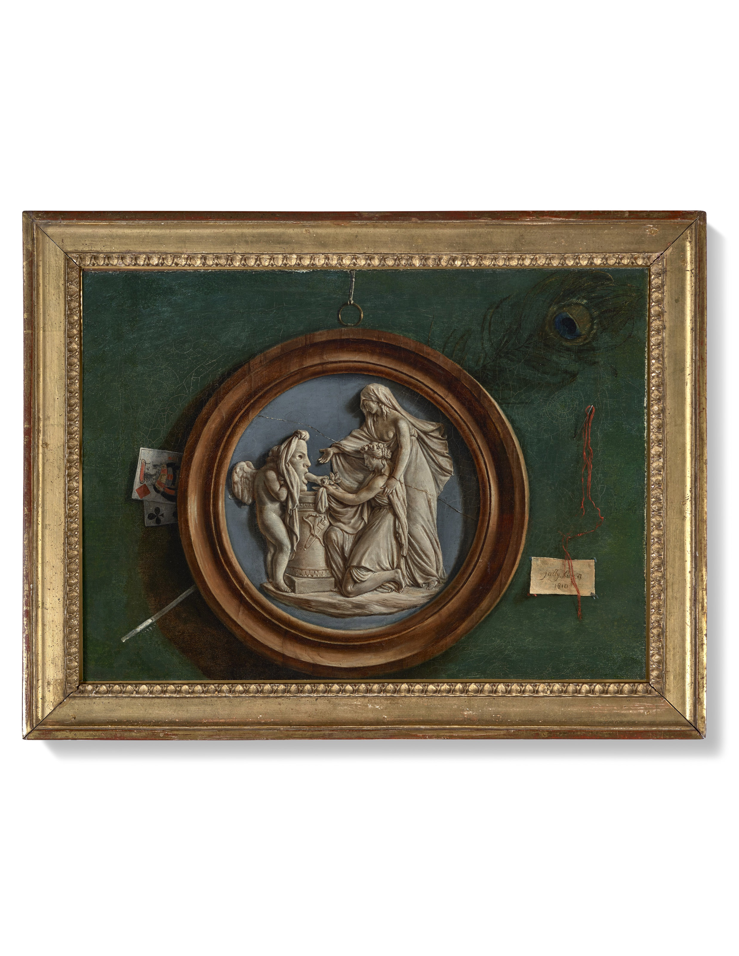 FRANCOIS AUGUSTE JOLLY (1782-1840), Trompe l'oeil au bas-relief ...