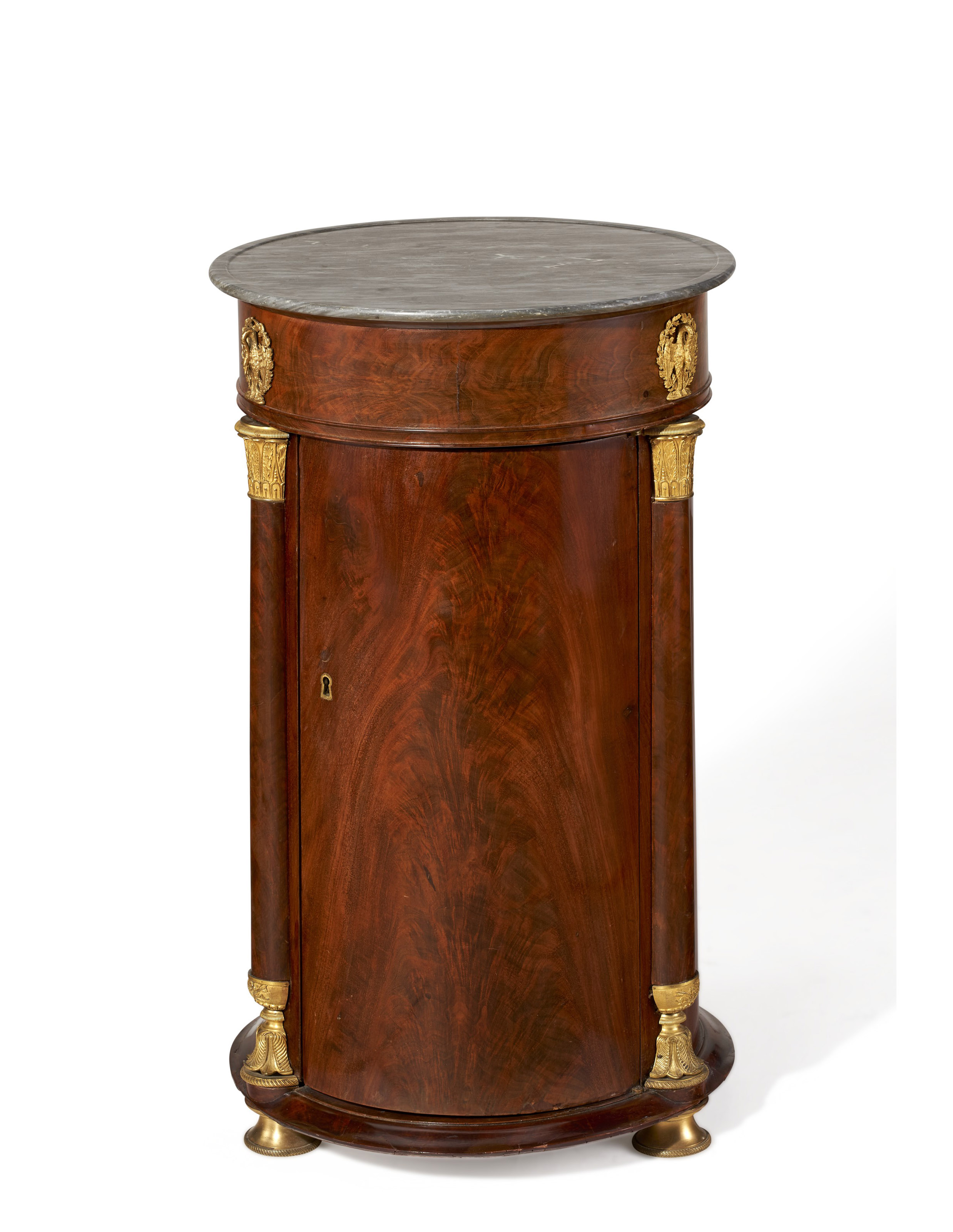 AN EMPIRE ORMOLU-MOUNTED MAHOGANY TABLE DE NUIT, EARLY 19TH CENTURY ...