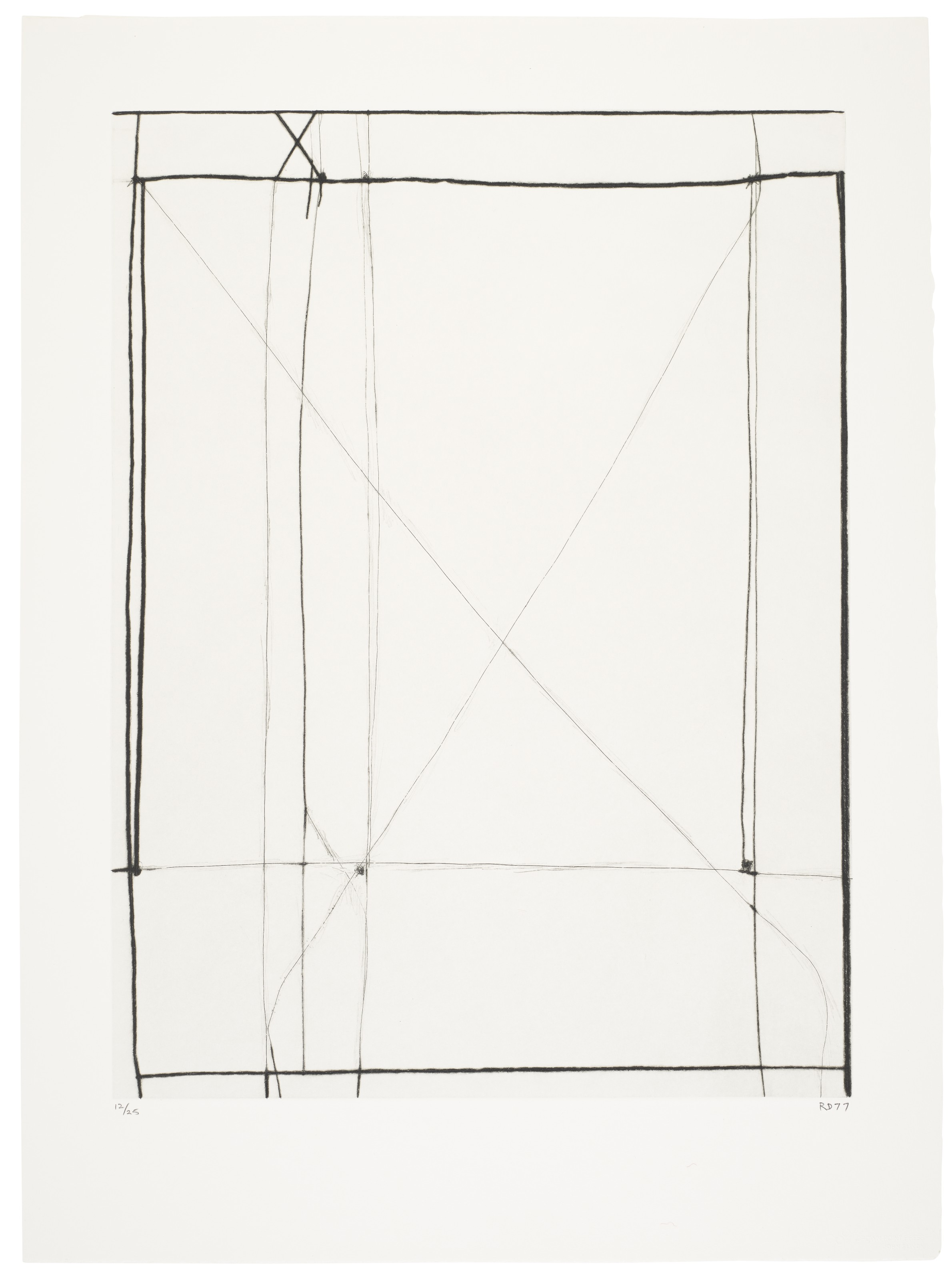 RICHARD DIEBENKORN (1922-1993), #1, from Nine Drypoints and Etchings ...