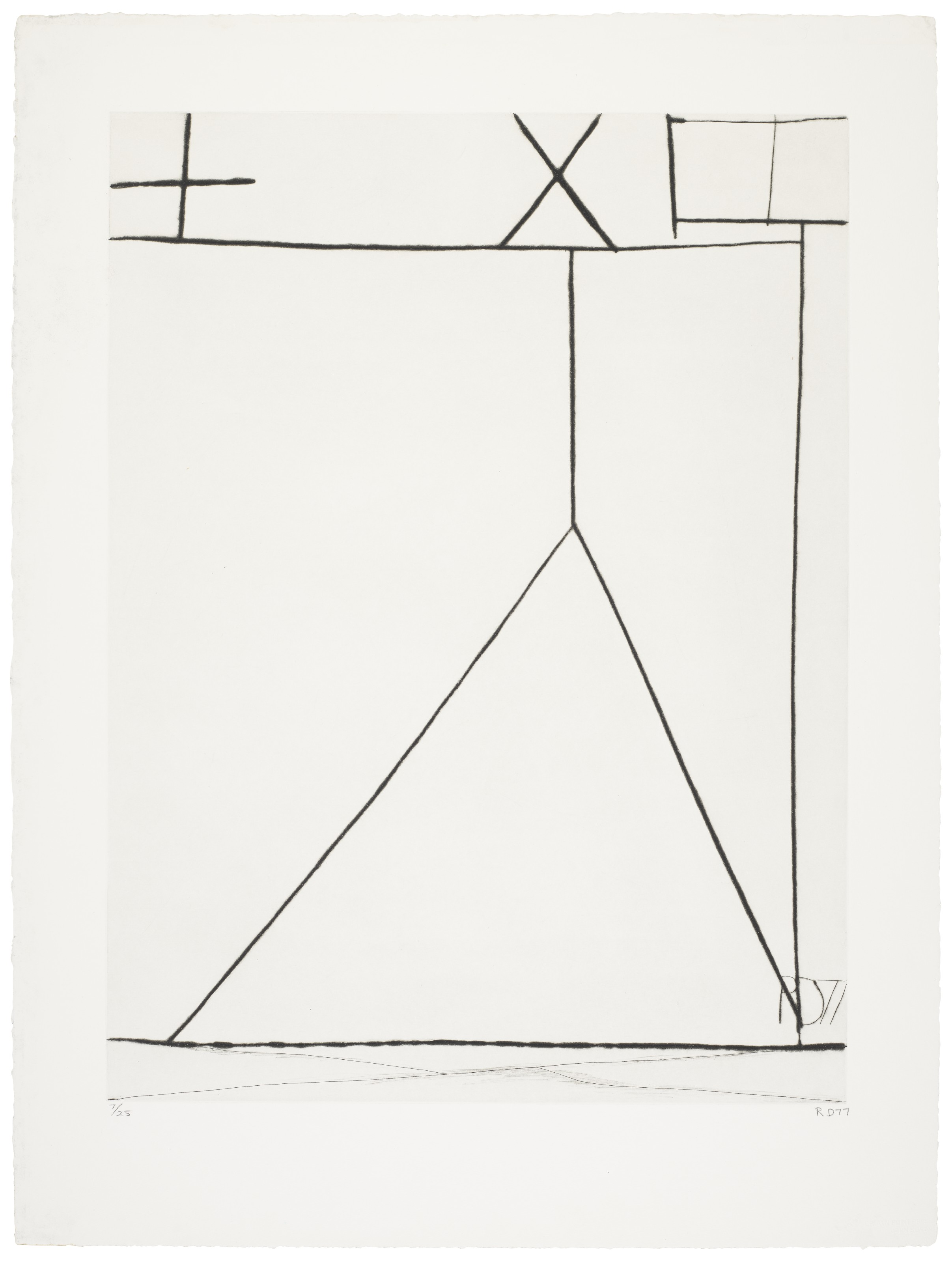 RICHARD DIEBENKORN (1922-1993), #3, from Nine Drypoints and Etchings ...
